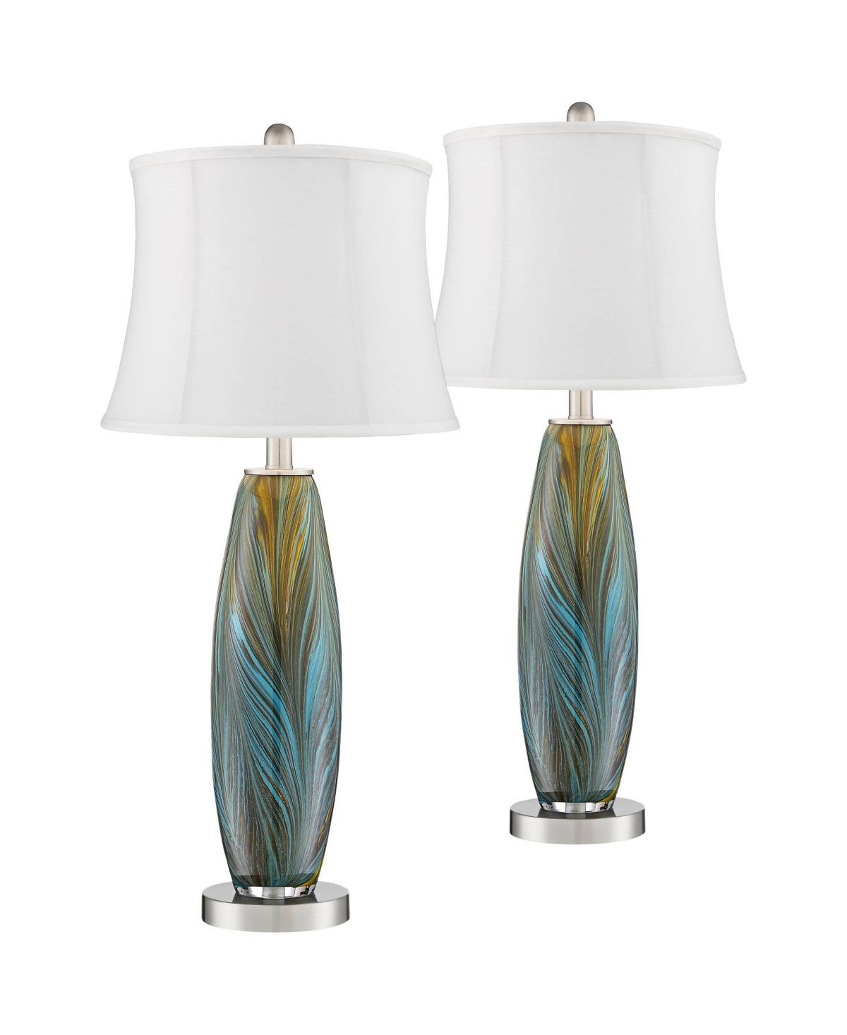 Click here for 360 Lighting Azure Modern Table Lamps  Set of 2  2... prices