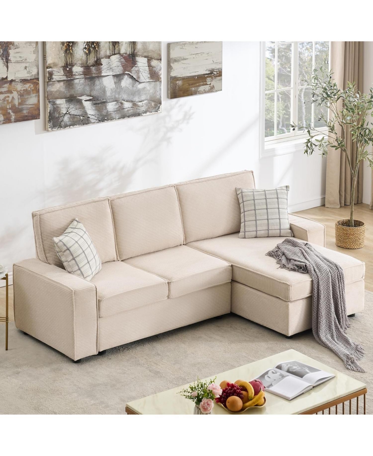 Click here for gaomon L-Shaped Modular Sectional Sofa  Deep Seate... prices