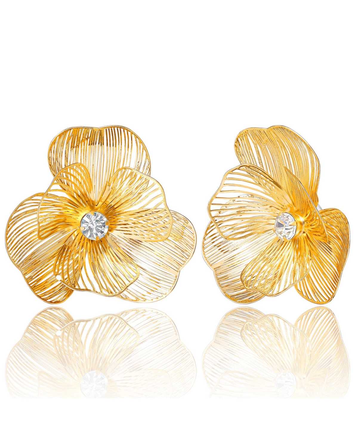 Click here for Jessica Simpson Textured Petal Flower Stud Earring... prices