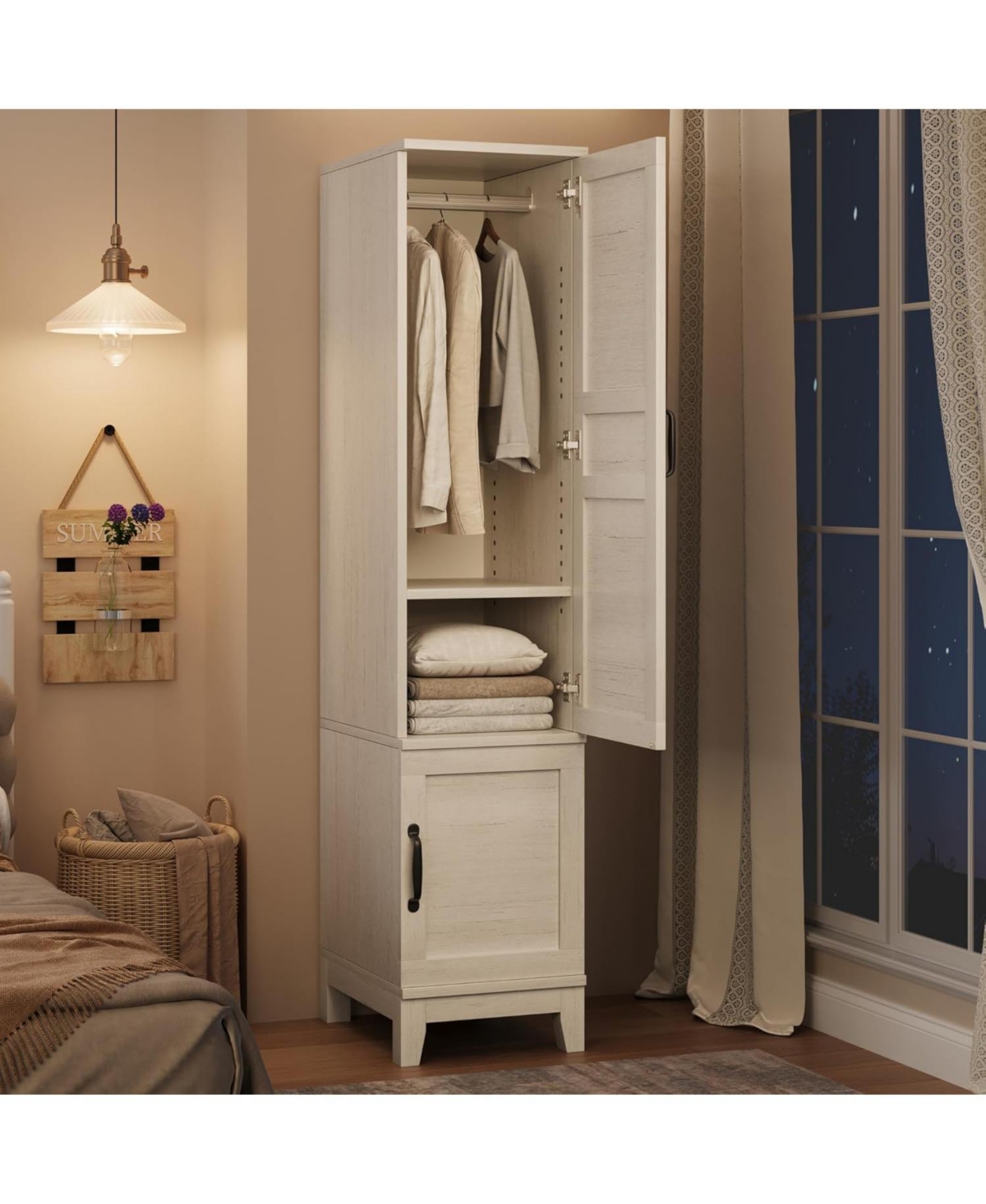 Click here for gaomon Armoire Wardrobe Closet with 2 Doors 72 in... prices