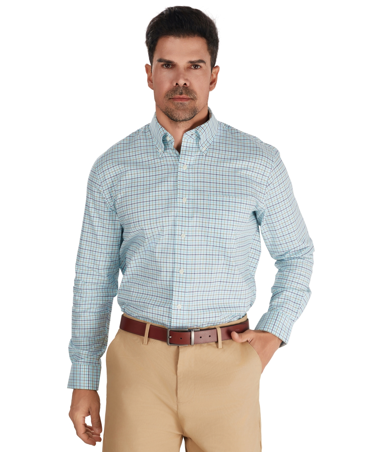 Click here for Club Room Mens Fashion Poplin Henry Shirt  Macys E... prices