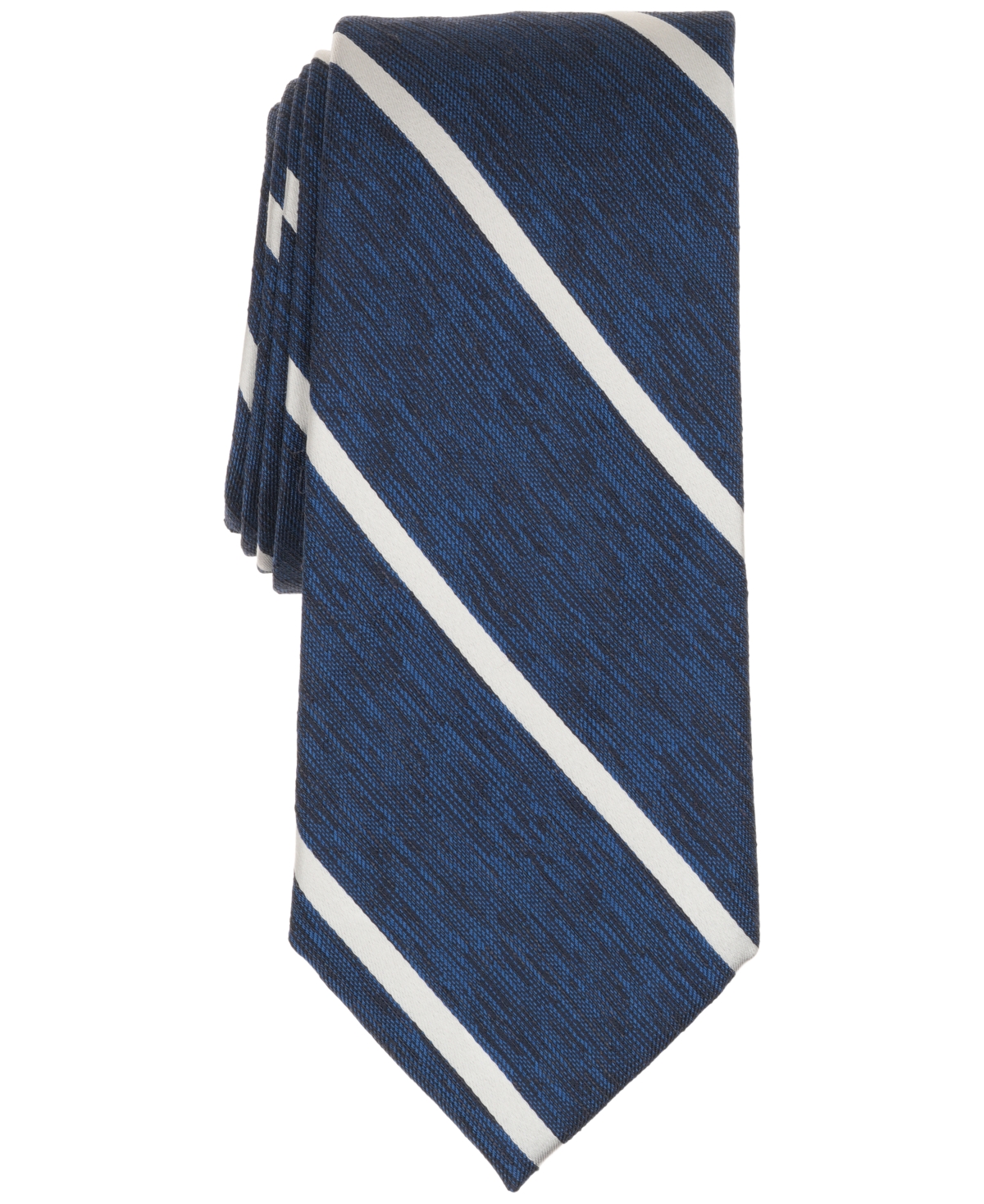Click here for Michael Kors Mens Linen Stripe Tie - Navy prices