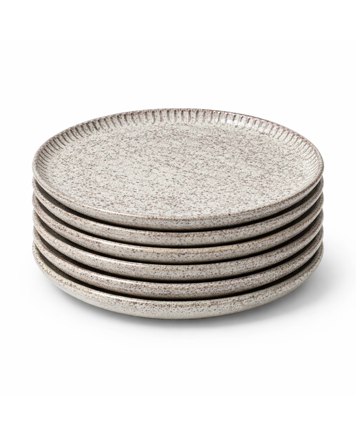 Porto Brasil Stoneware Linhas Dinner Plates  Set of 6 - Pistache