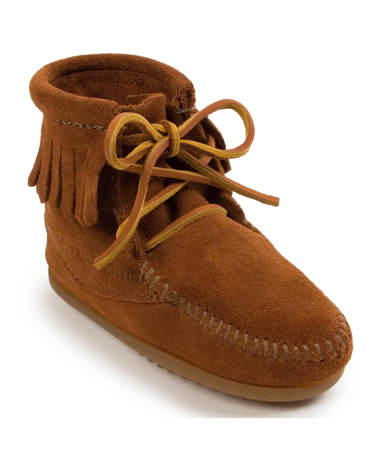 Click here for Minnetonka Girls Kids Suede Tramper Lace Up Boots... prices