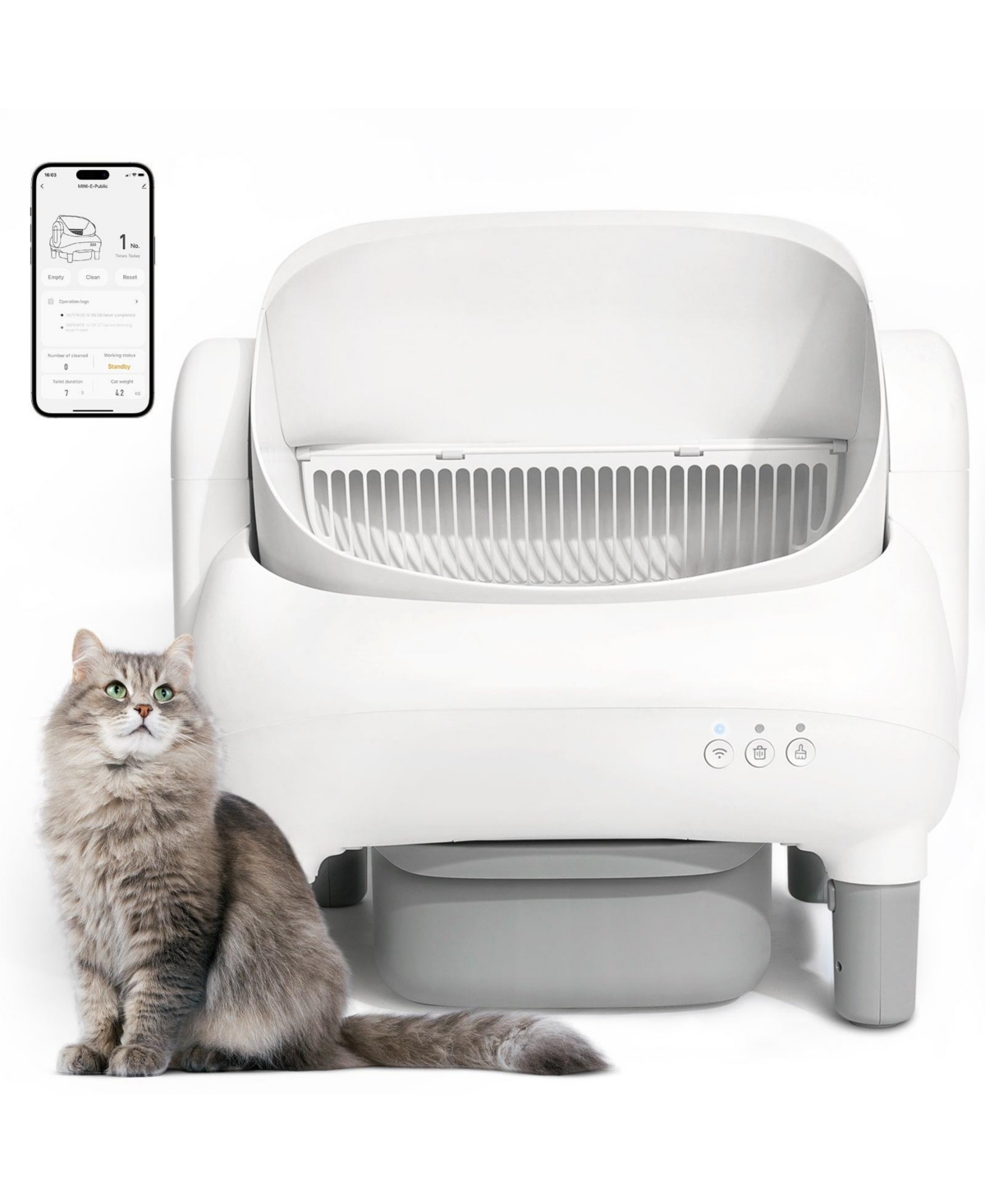 Click here for Cumrige Large Capacity Automatic Litter Box with O... prices