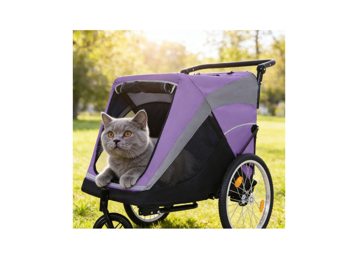 Click here for Zeus & Ruta 2-in-1 Cat Trailer Cart with Detachabl... prices