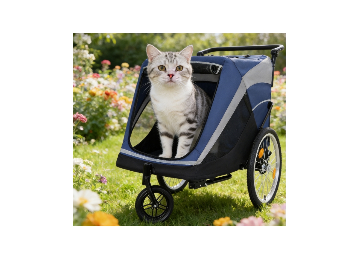 Click here for Zeus & Ruta 2-in-1 Cat Trailer Cart with Detachabl... prices