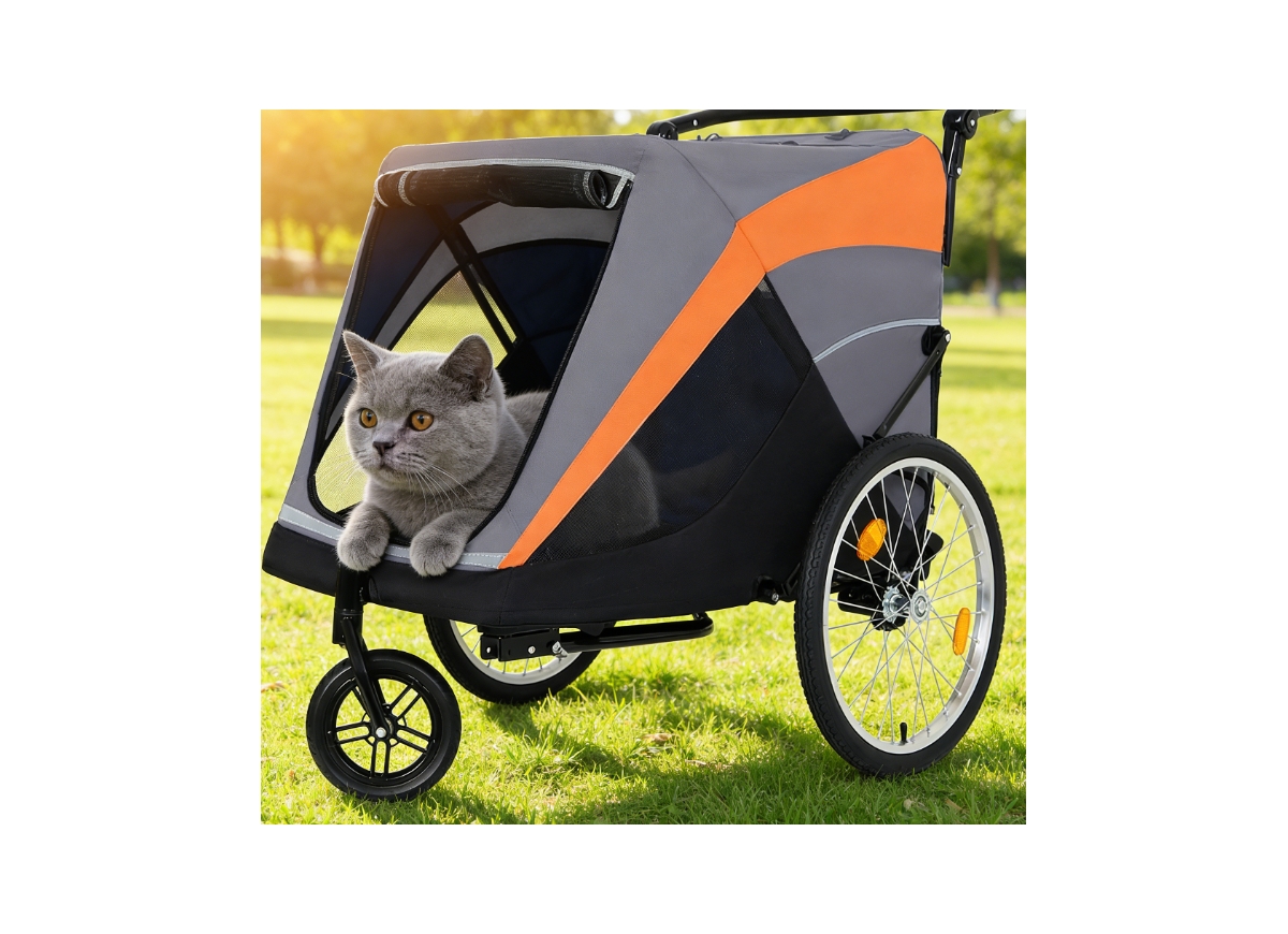 Click here for Zeus & Ruta 2-in-1 Cat Trailer Cart with Detachabl... prices