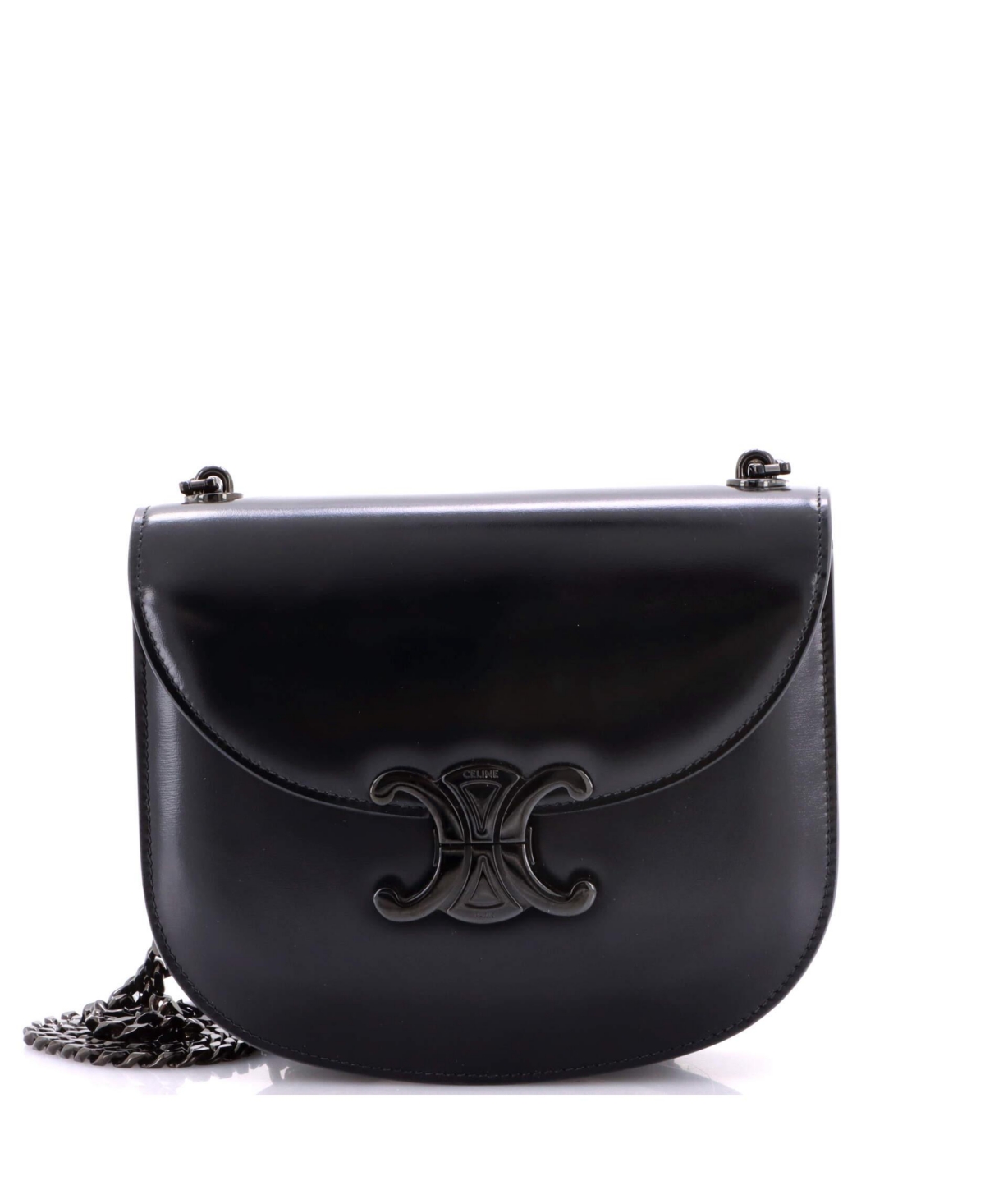 Click here for Pre-Owned Celine Triomphe Besace Clea Chain Flap B... prices