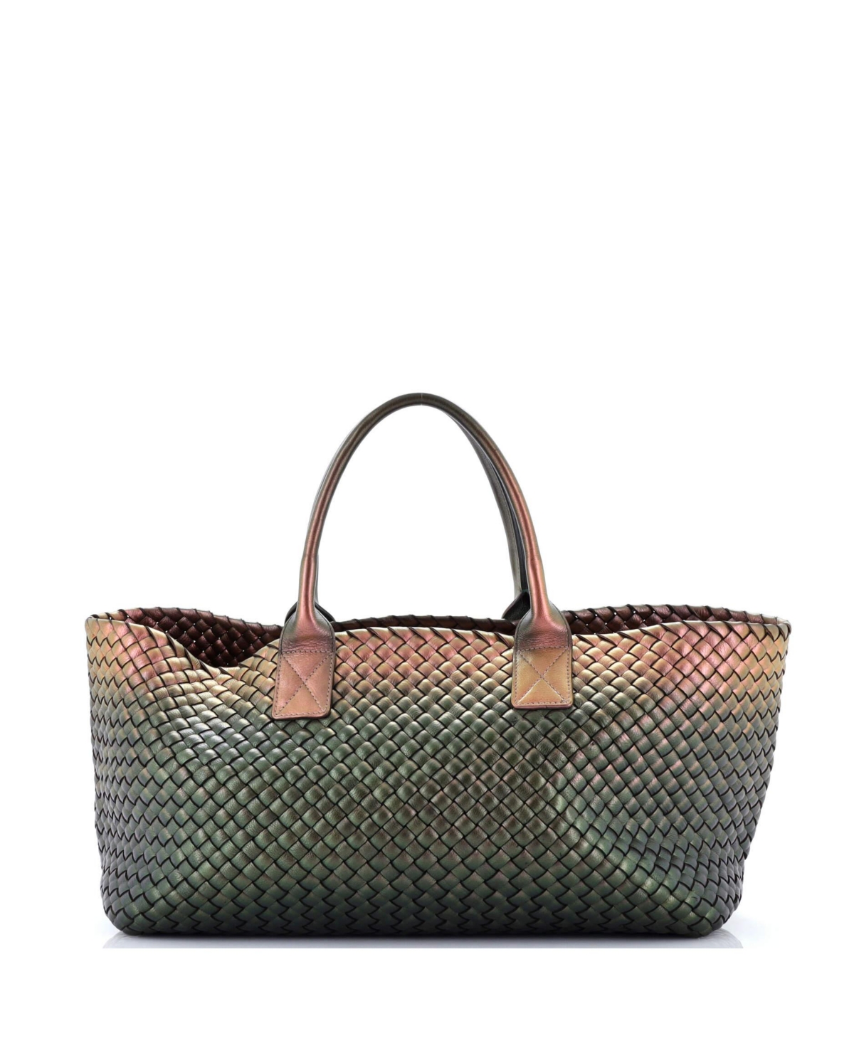 Click here for Pre-Owned Bottega Veneta Medium Cabat Tote Intrecc... prices