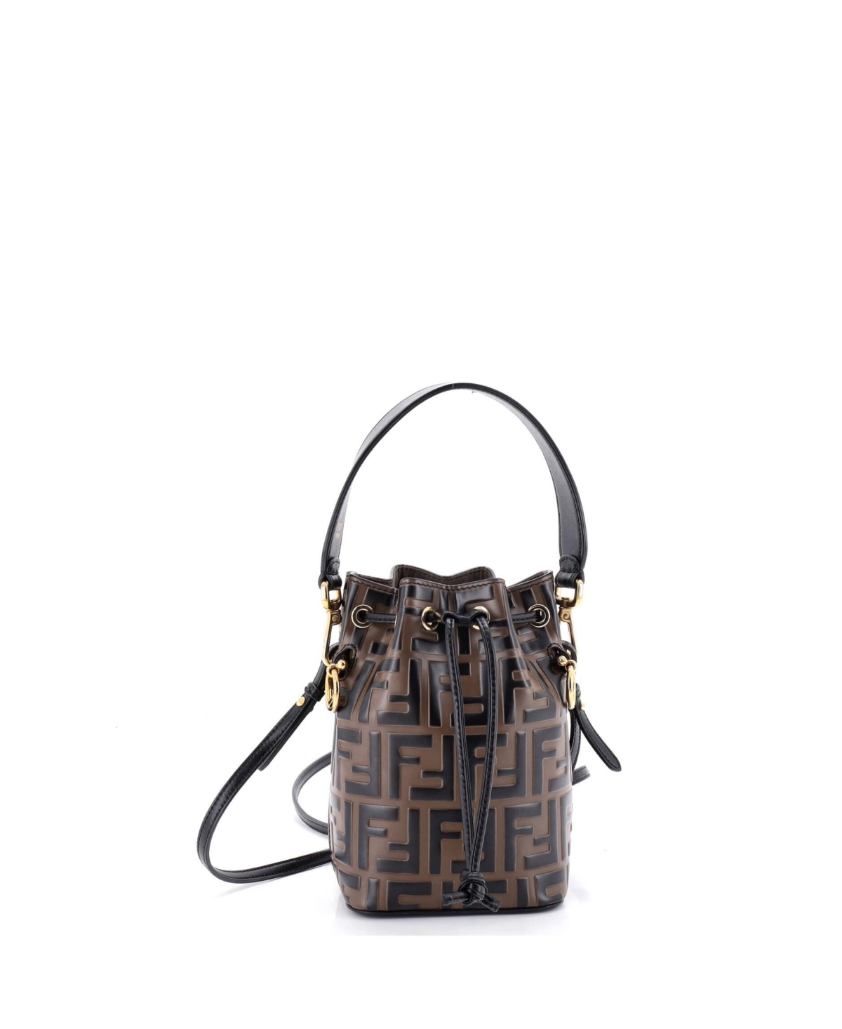 Click here for Pre-Owned Fendi Mini Mon Tresor Bucket Bag Zucca E... prices