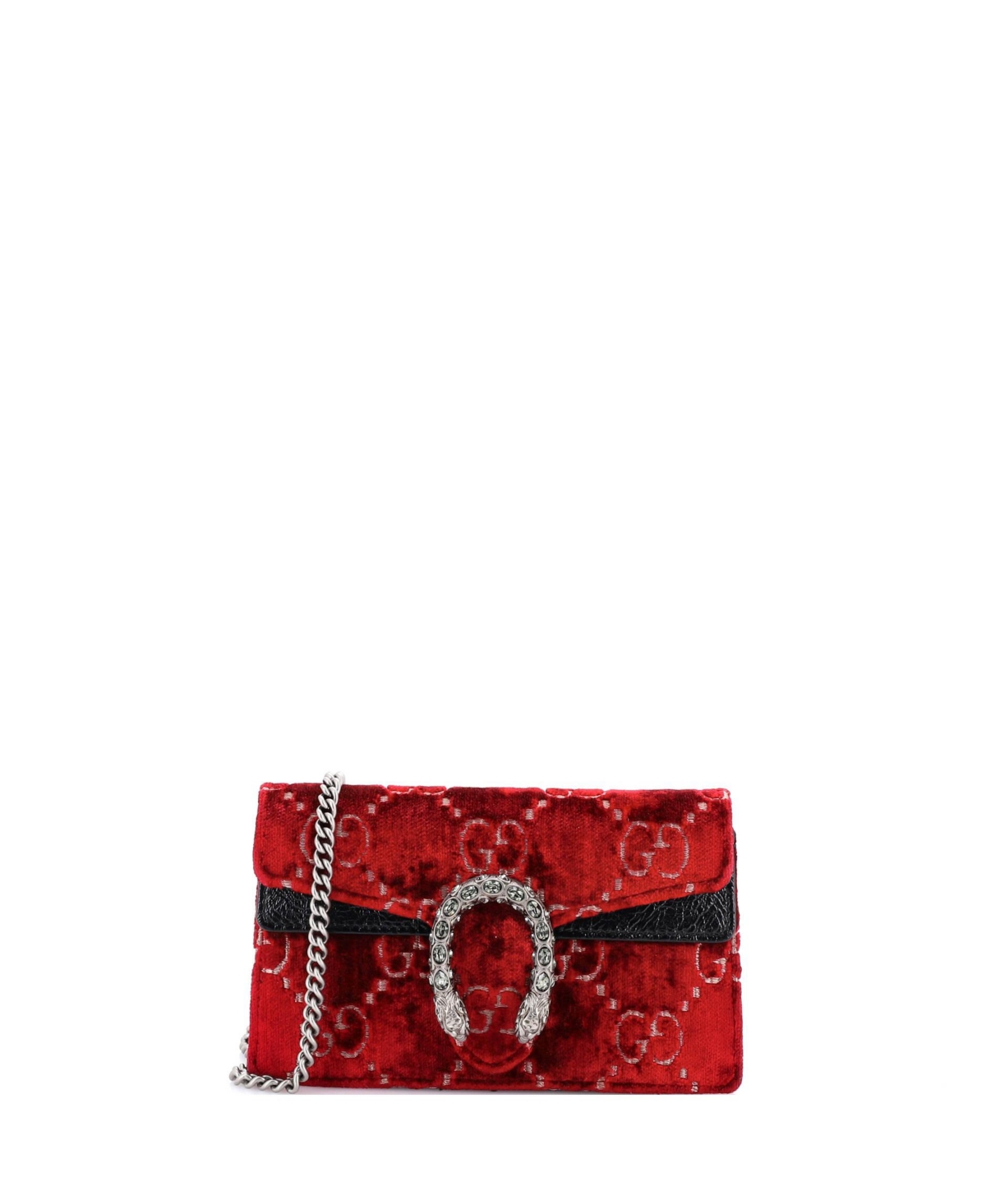 Click here for Pre-Owned Gucci Super Mini Dionysus Bag Velvet - R... prices