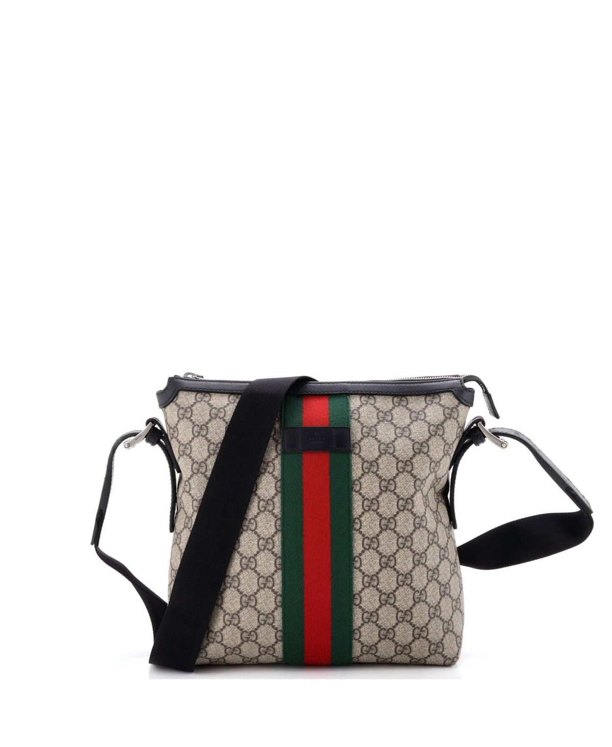 Click here for Pre-Owned Gucci Medium Web Messenger Bag Gg Coated... prices