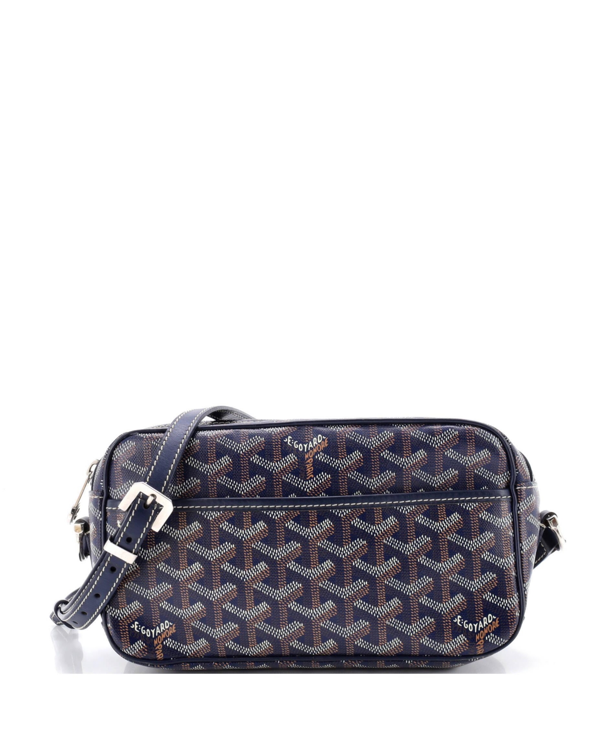 Click here for Pre-Owned Goyard Cap Vert Bag Coated Canvas - Blue prices