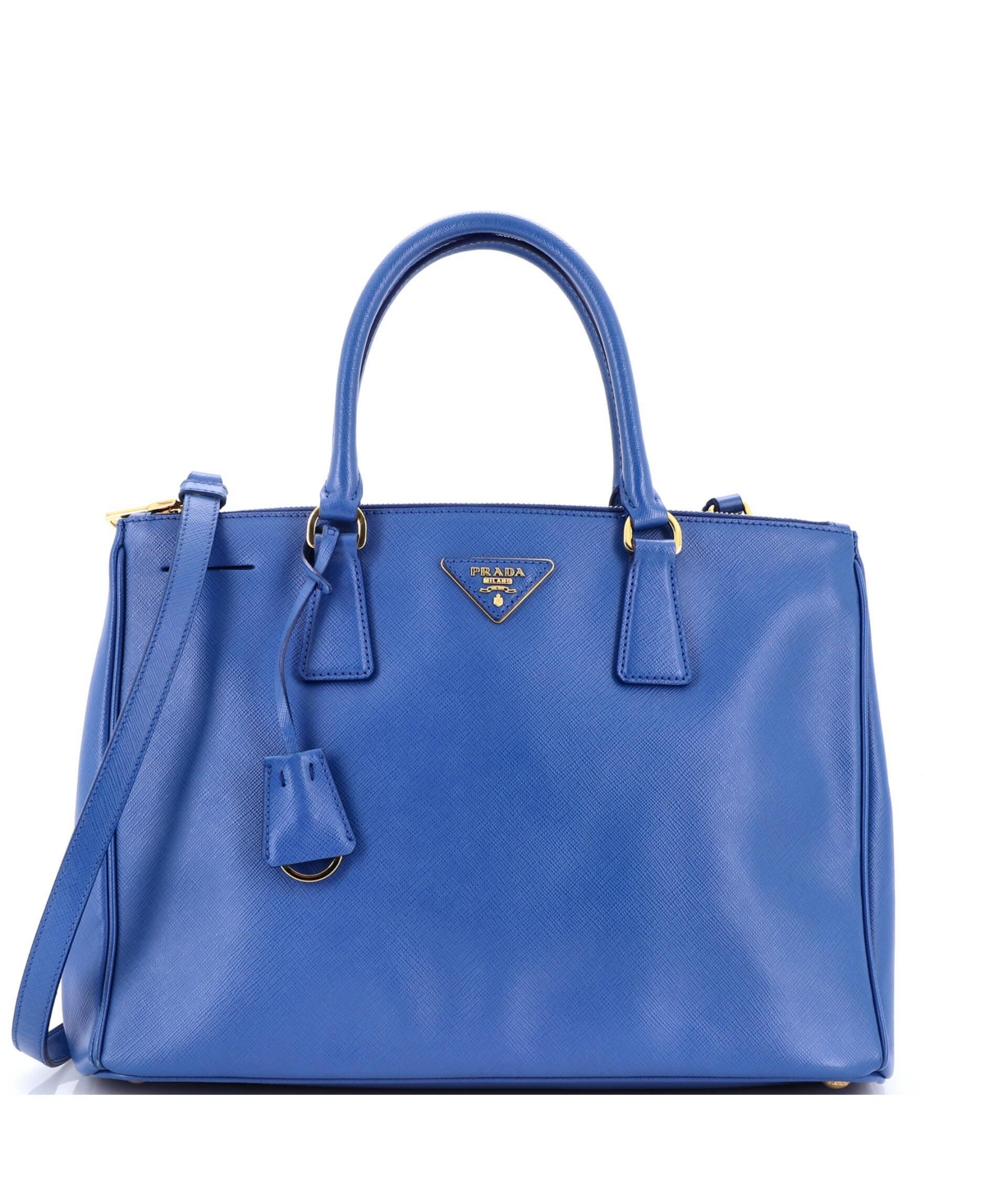 Click here for Pre-Owned Prada Medium Double Zip Lux Tote Saffian... prices