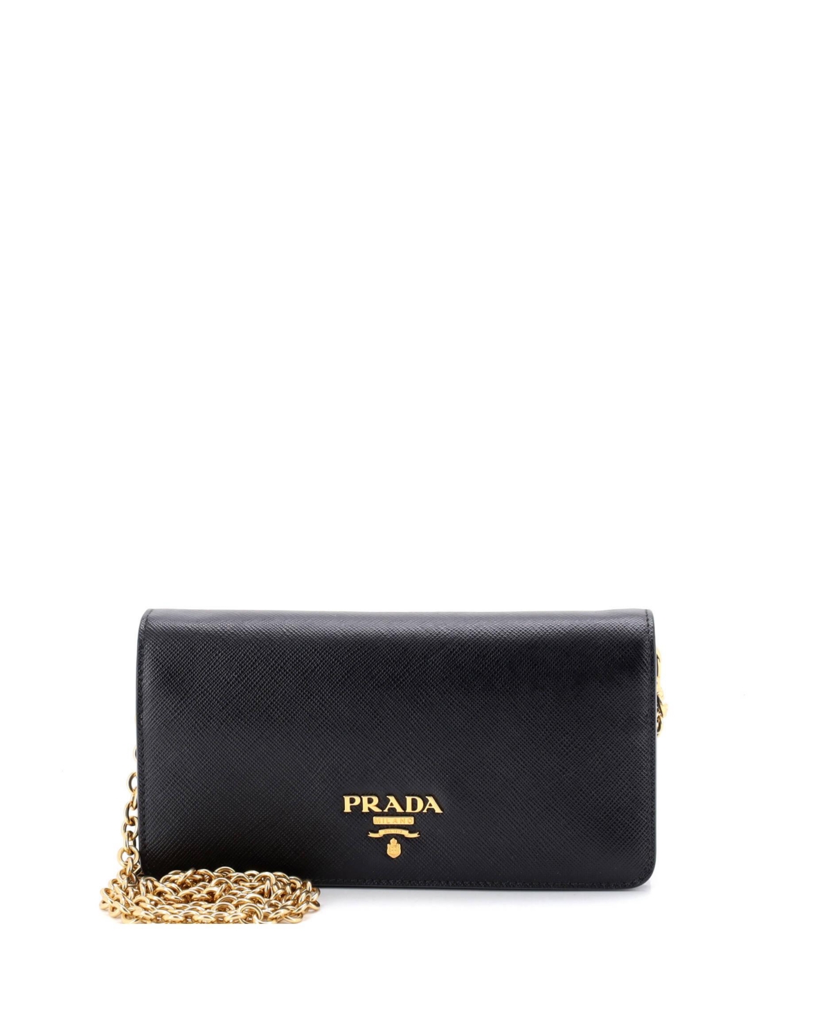 Click here for Pre-Owned Prada Mini Wristlet Wallet on Chain Saff... prices