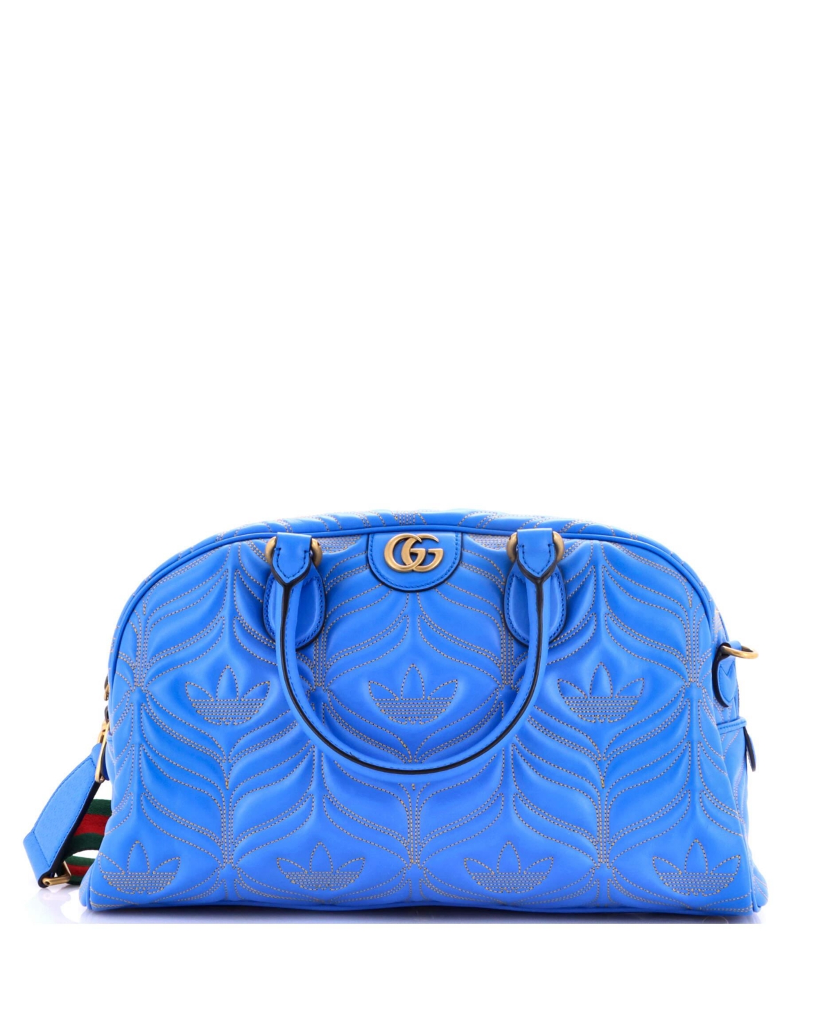 Click here for Pre-Owned Gucci Medium x adidas Duffle Bag Quilted... prices