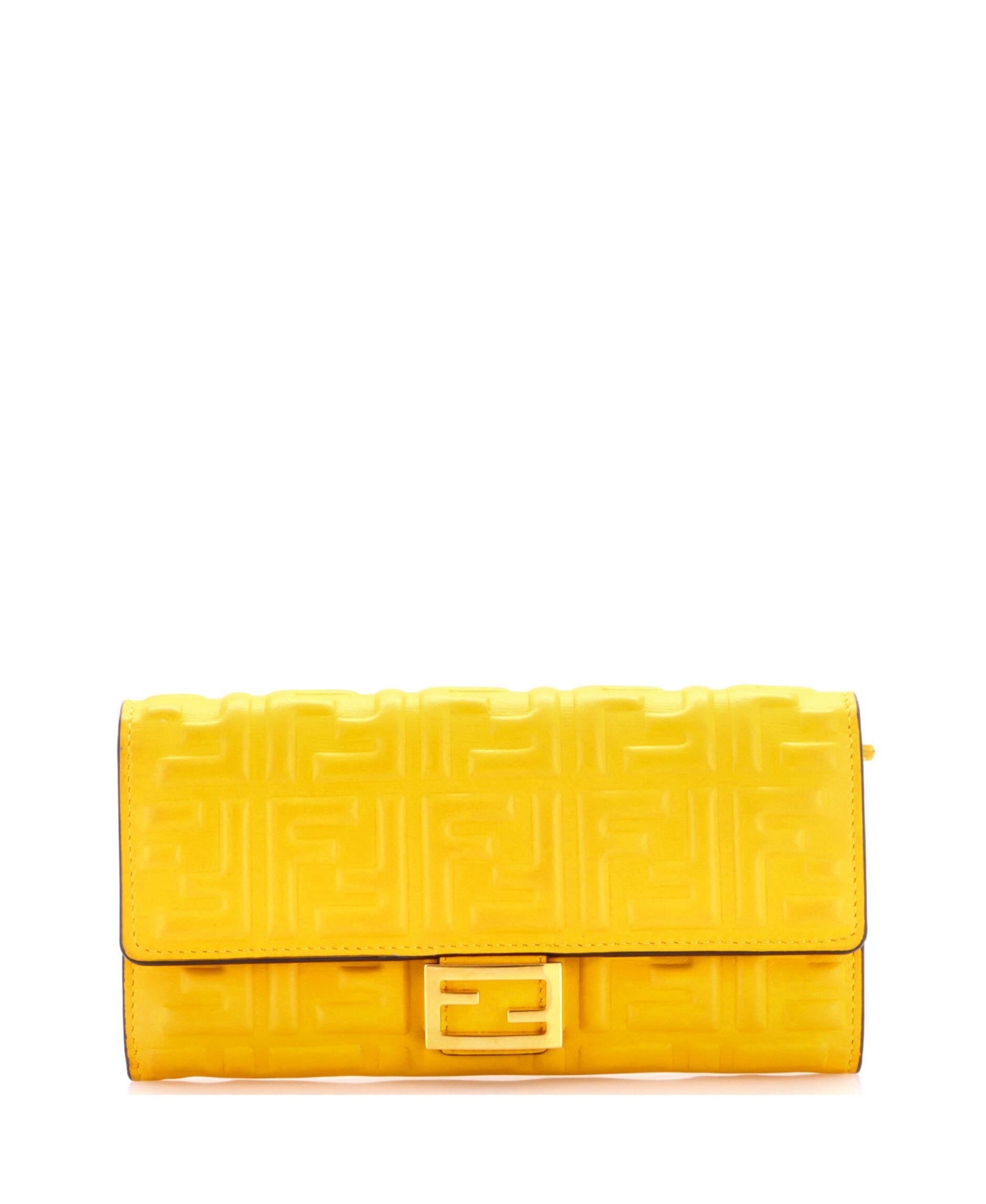 Click here for Pre-Owned Fendi Baguette Continental Wallet Zucca... prices
