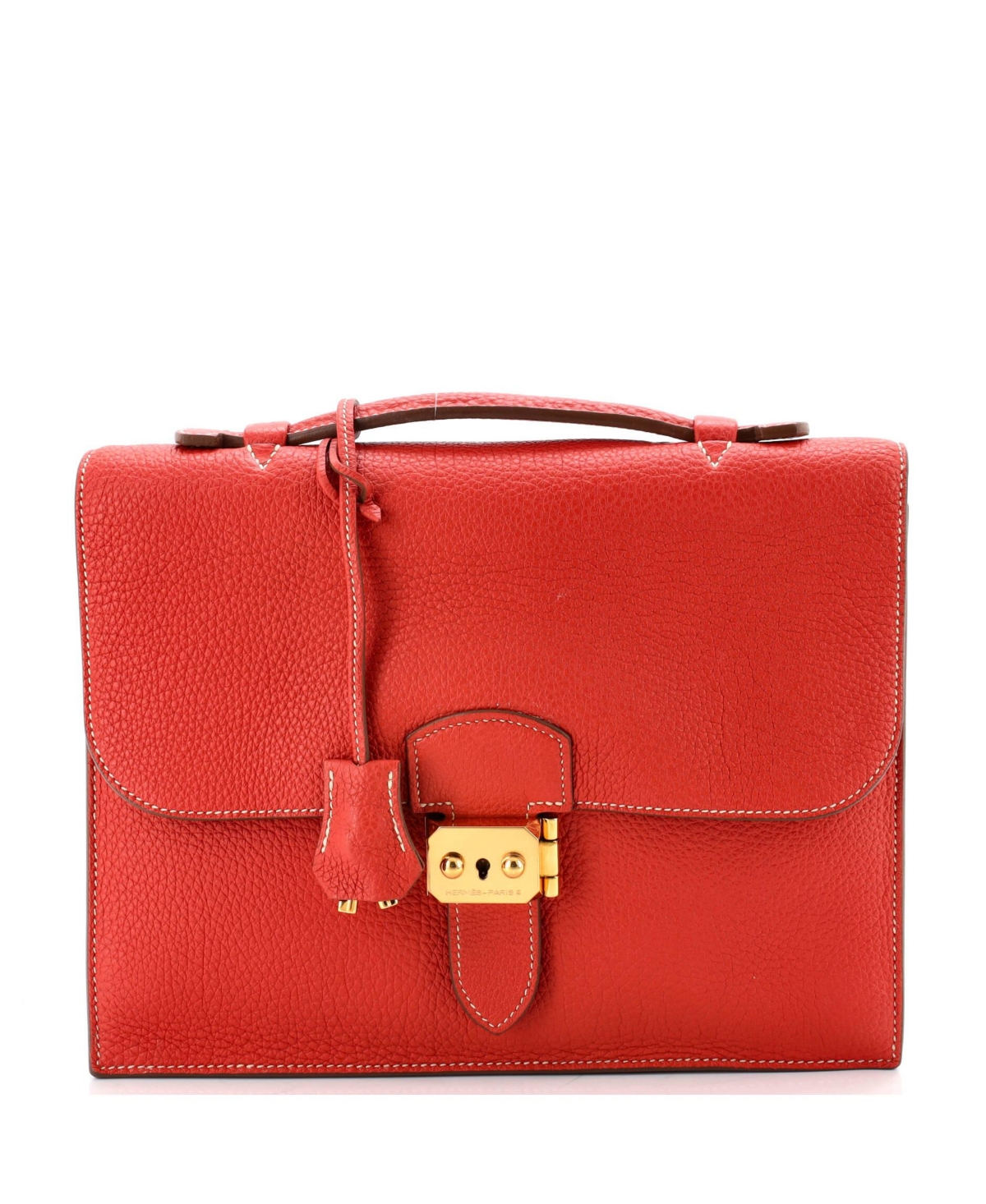 Click here for Pre-Owned HERMES 27 Sac a Depeches Bag Togo - Oran... prices