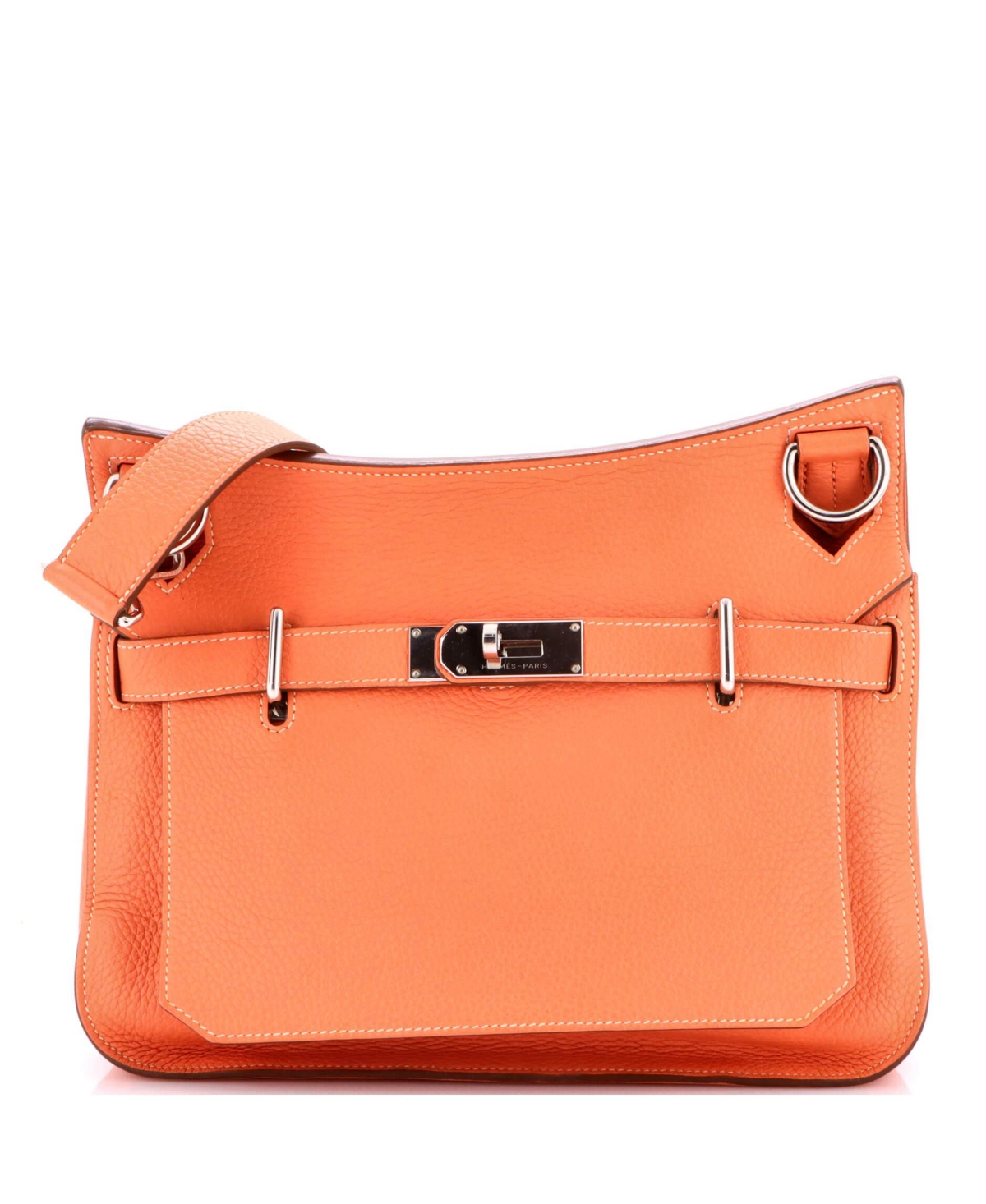 Click here for Pre-Owned HERMES 31 Jypsiere Bag Clemence - Orange prices