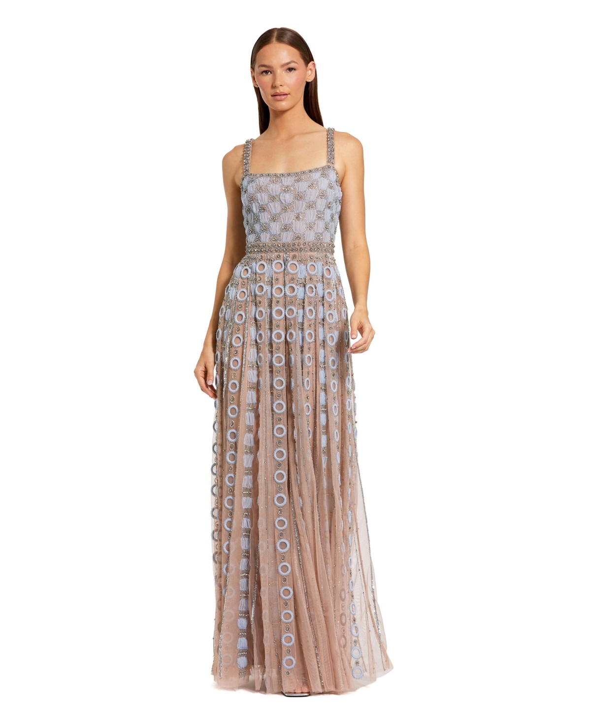 Click here for Mac Duggal Petite Embellished Mesh A-Line Evening... prices