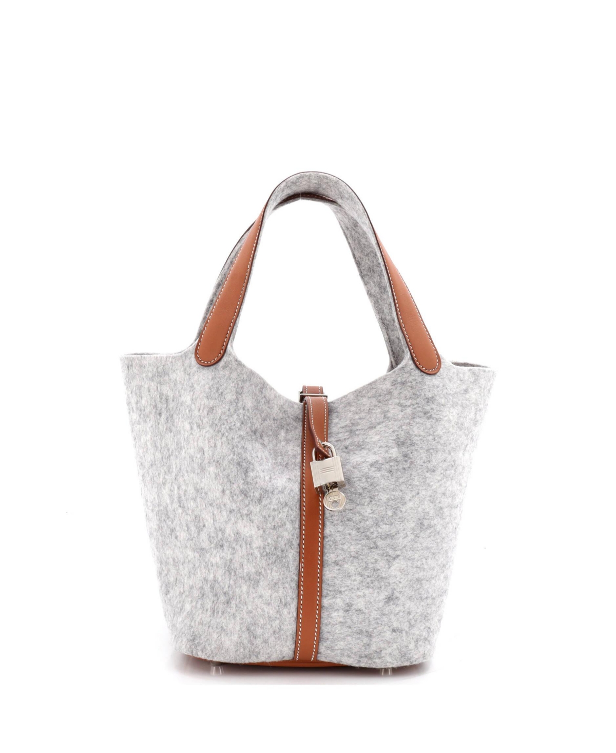 Click here for Pre-Owned HERMES Mm Picotin Lock Bag Felt with Lea... prices