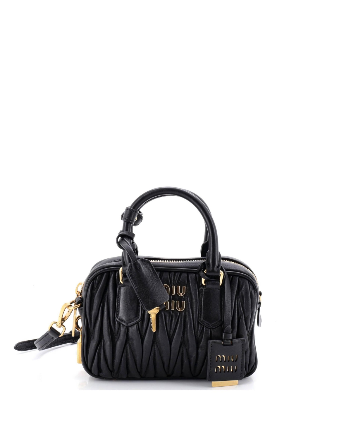 Click here for Pre-Owned Miu Miu Small Arcadie Top Handle Bag Mat... prices