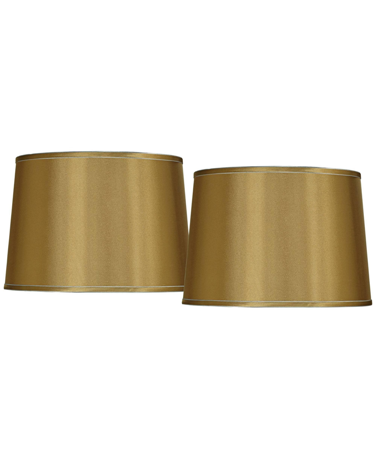 Click here for Springcrest Set of 2 Drum Lamp Shades Satin Medium... prices