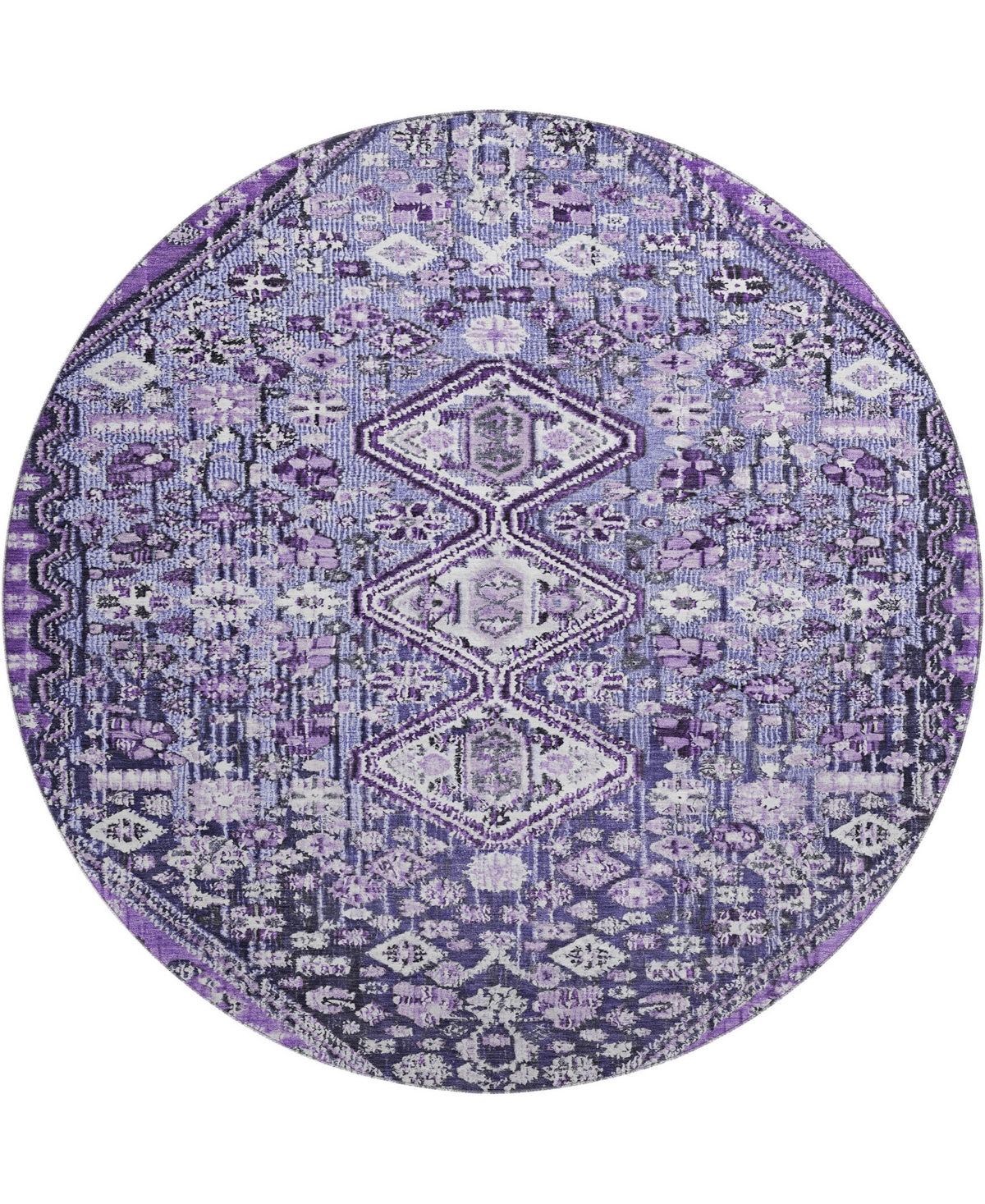 Click here for Addison Mayfield AMF1834 8 x 8 Round Area Rug - Pu... prices