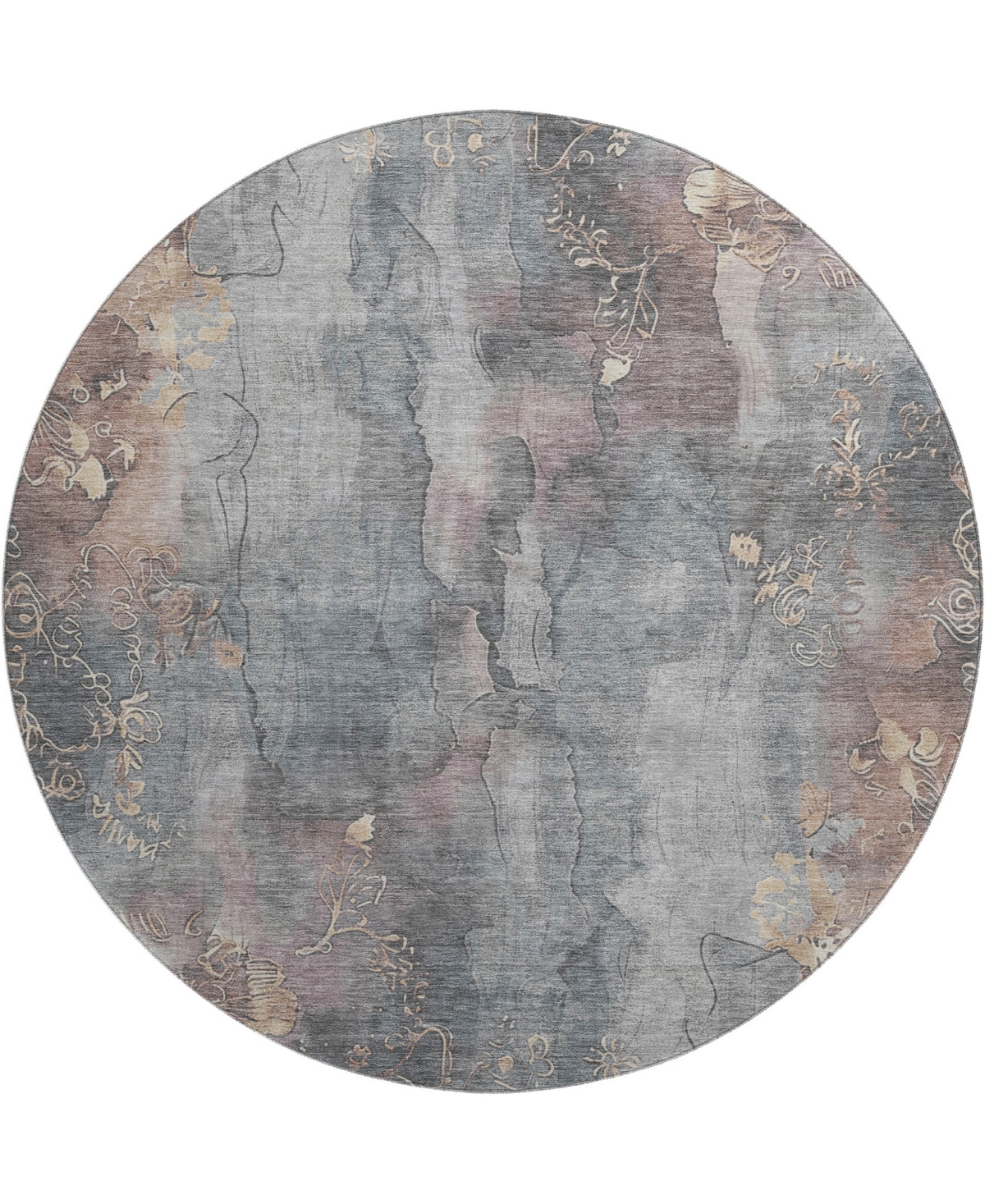 Click here for Addison Mayfield AMF1869 8 x 8 Round Area Rug - Gr... prices