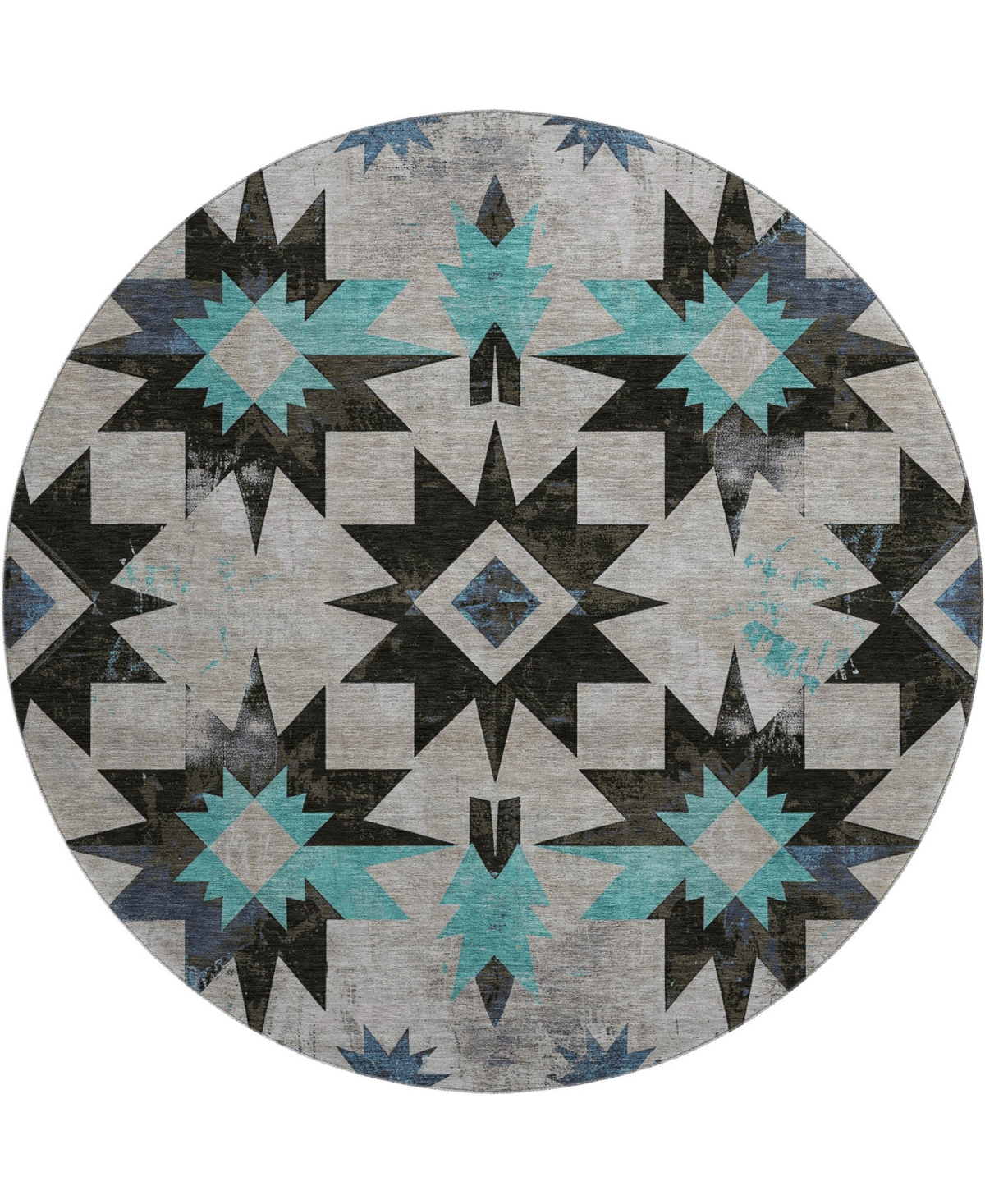 Click here for Addison Mayfield AMF1893 8 x 8 Round Area Rug - Bl... prices