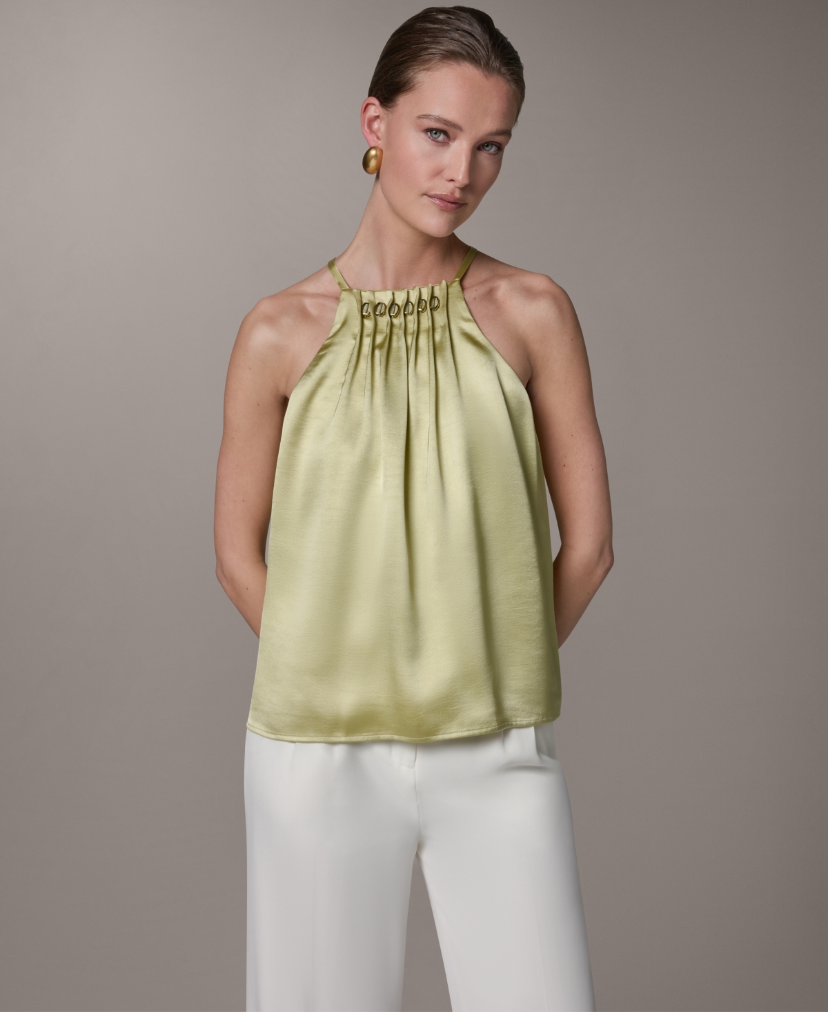 Click here for Donna Karan New York Womens Embellished Square Nec... prices