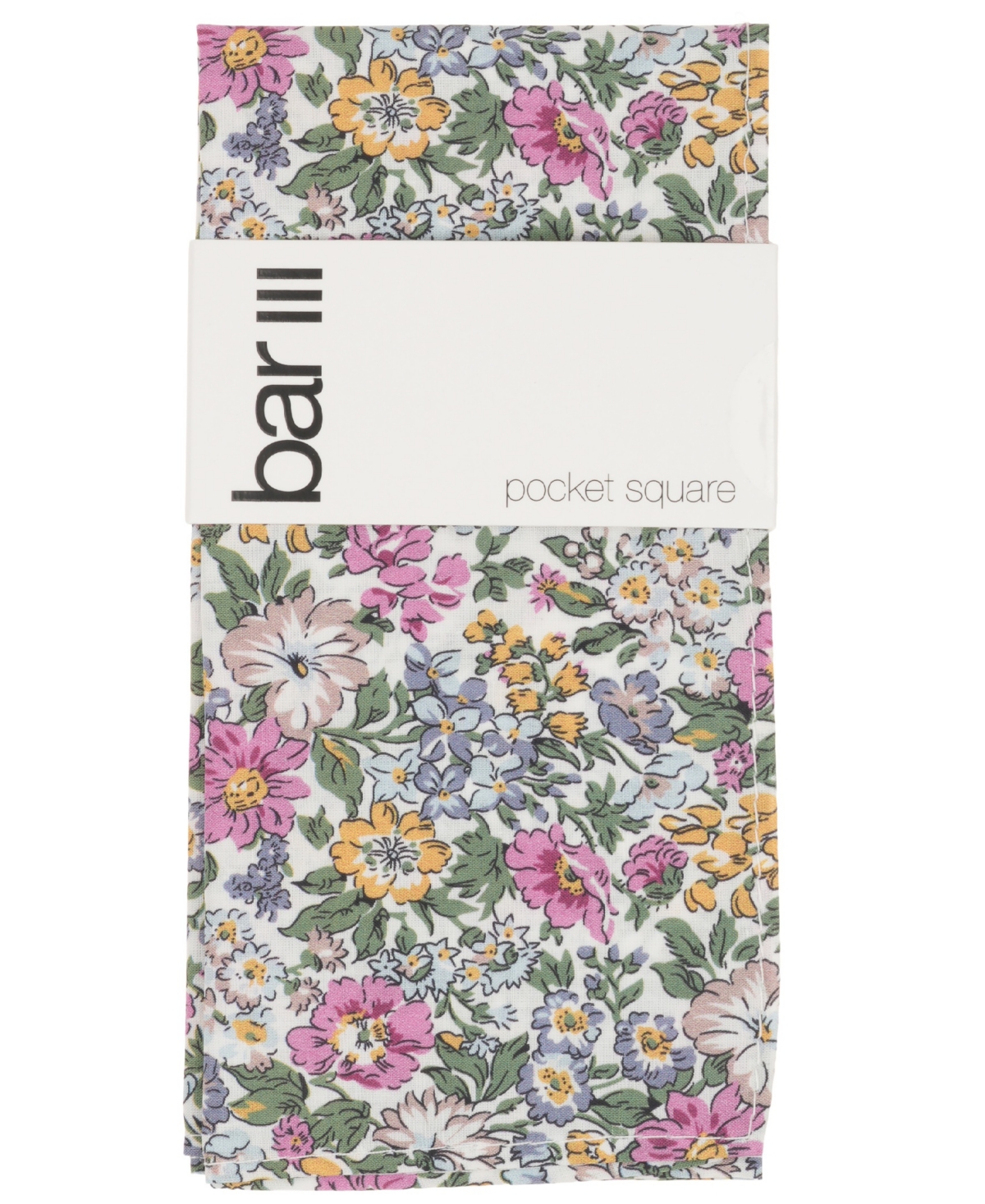 Click here for Bar Iii Mens Hunter Floral Pocket Square  Macys Ex... prices