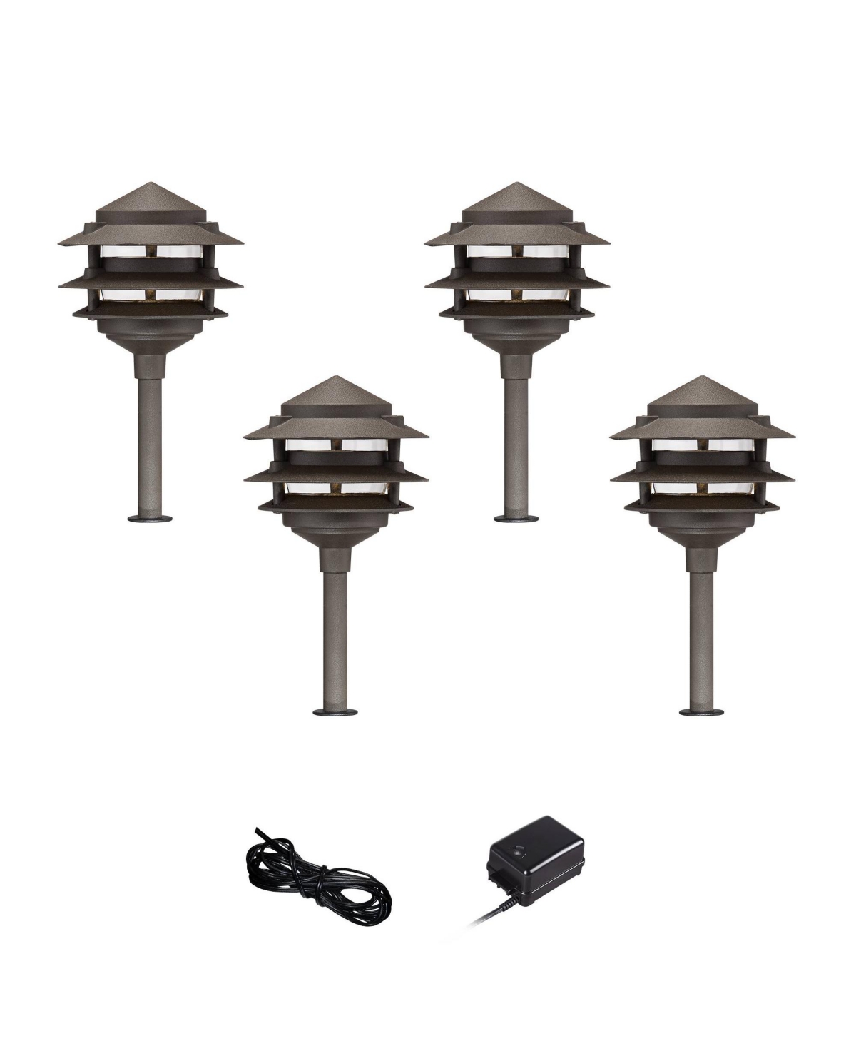 Click here for John Timberland Pagoda 12 High Modern 6-Piece Outd... prices