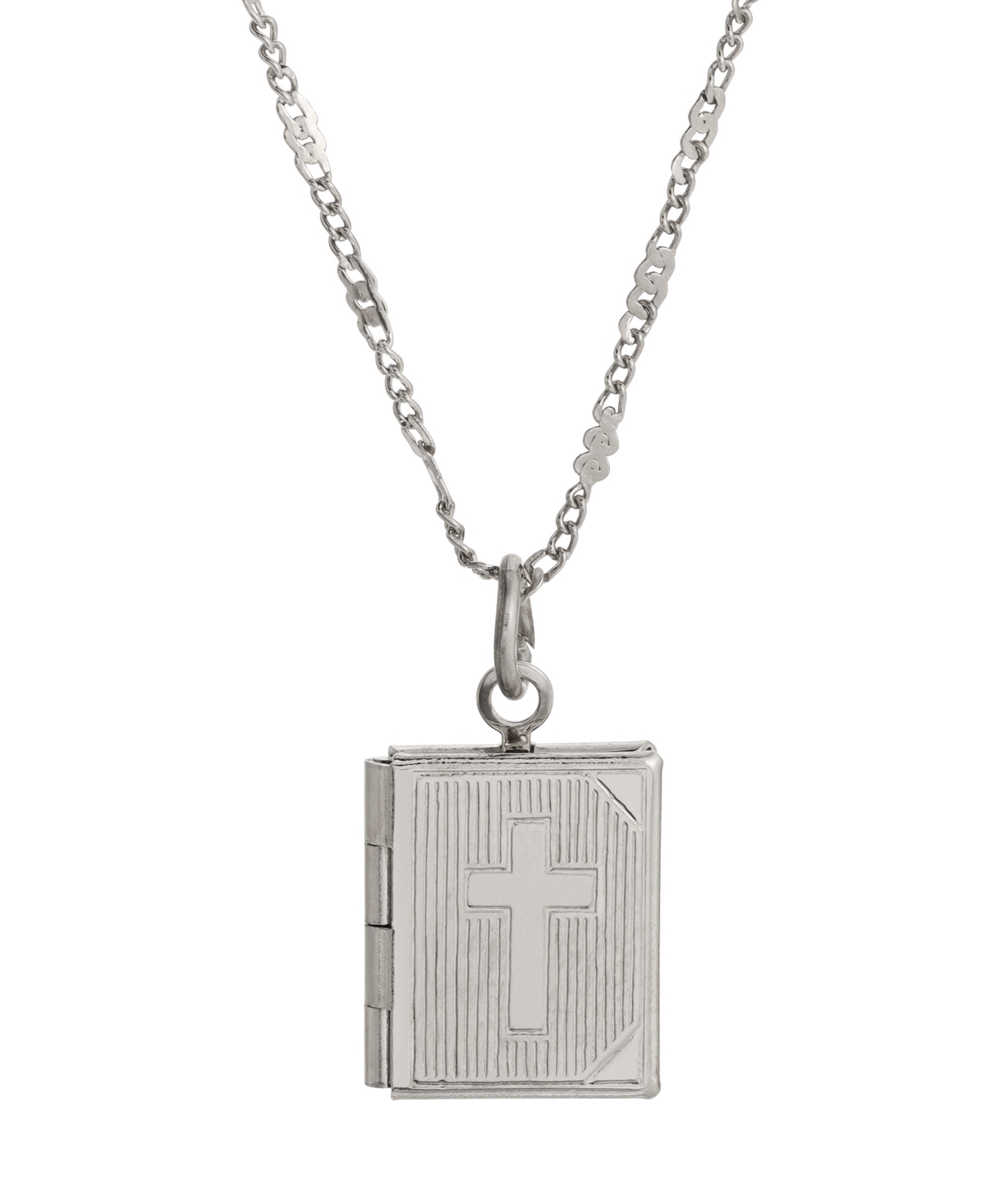 Click here for Symbols of Faith Silver Tone Baby Cross Locket 15... prices