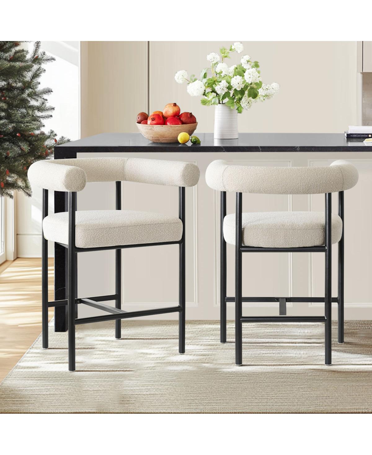 Click here for Maison Boucle 24 Boucle Counter Height Bar Stools... prices