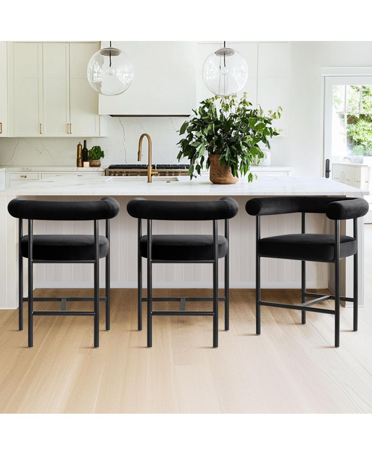 Click here for Maison Boucle 24 Velvet Counter Height Stools with... prices