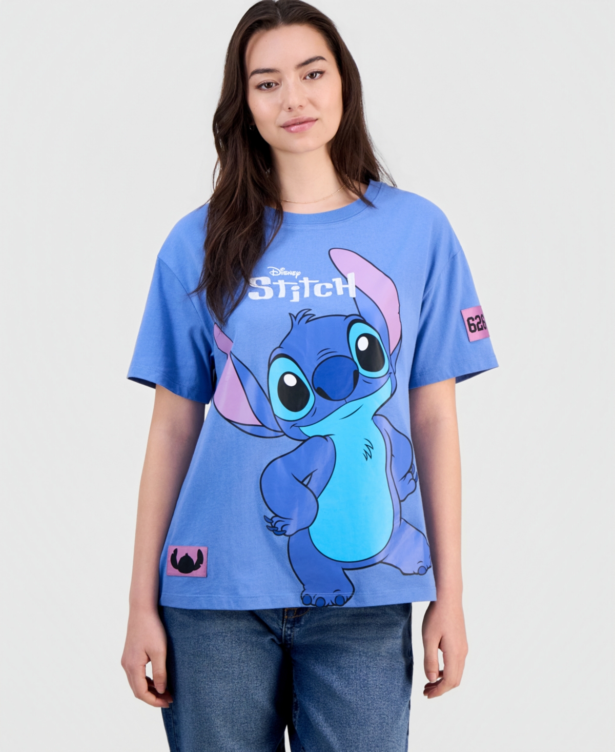 Click here for Disney Juniors Cotton Stitch Graphic T-Shirt - Blu... prices