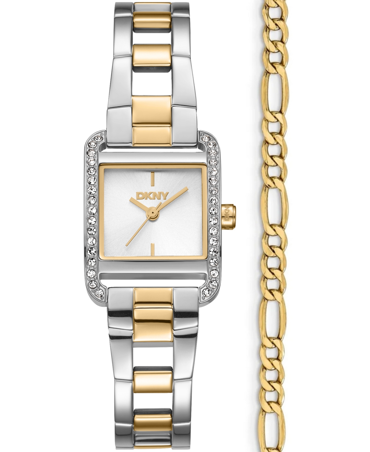 Click here for Dkny Womens Mini Quartz Two-Tone Stainless Steel B... prices