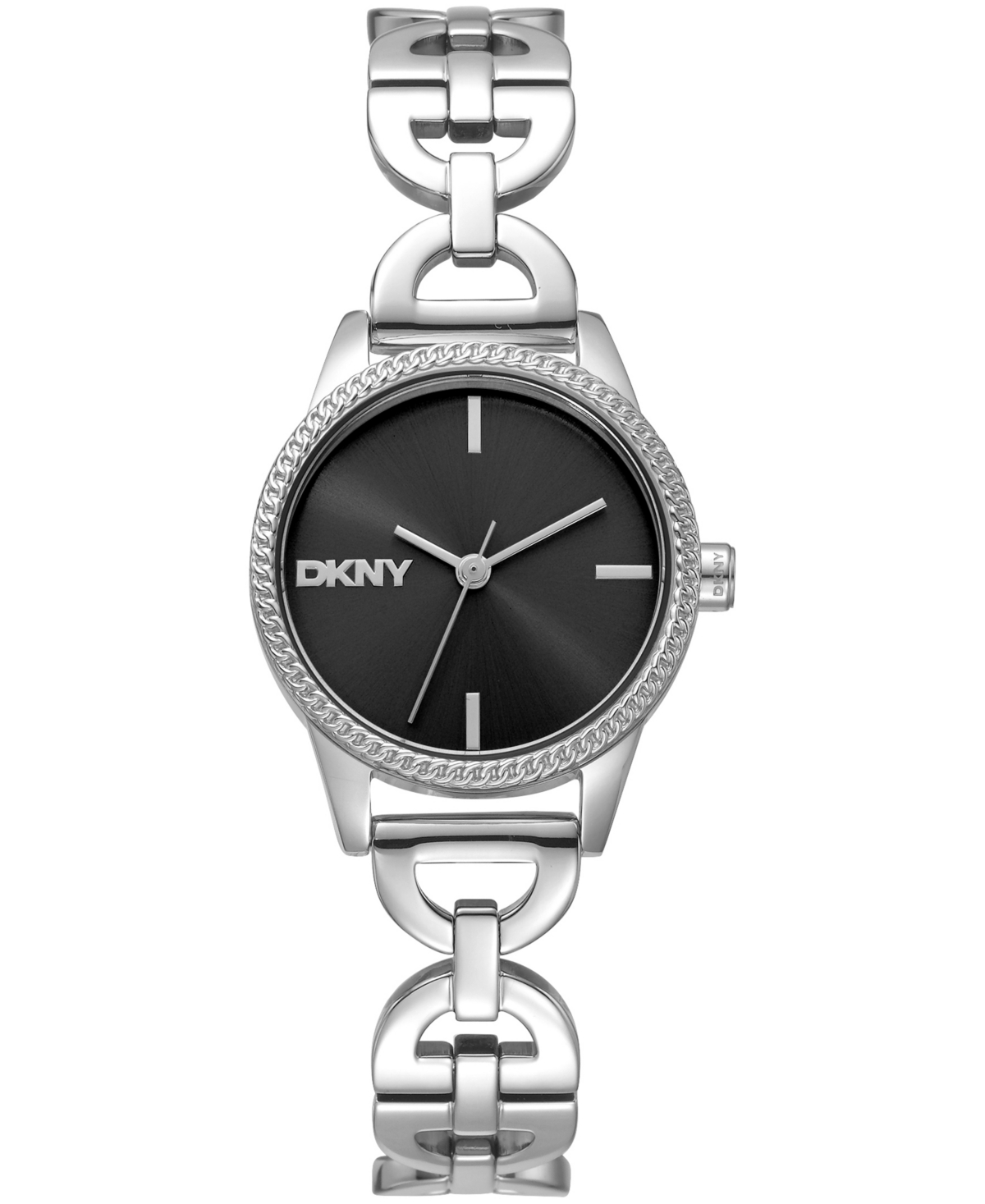 Click here for Dkny Womens Open Link Quartz Stainless Steel Brace... prices