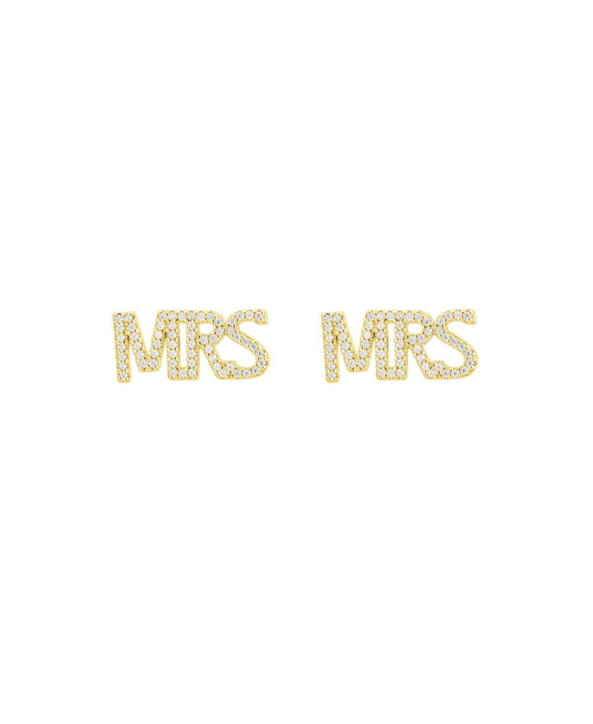 Click here for Untamed Petals Mrs Crystal Studs - Gold prices