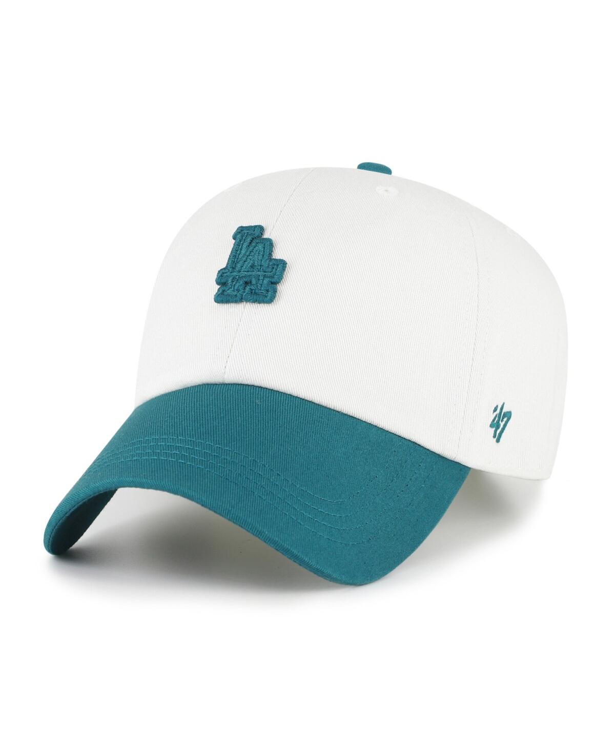 Click here for 47 Brand Mens White/Teal Los Angeles Dodgers Conte... prices