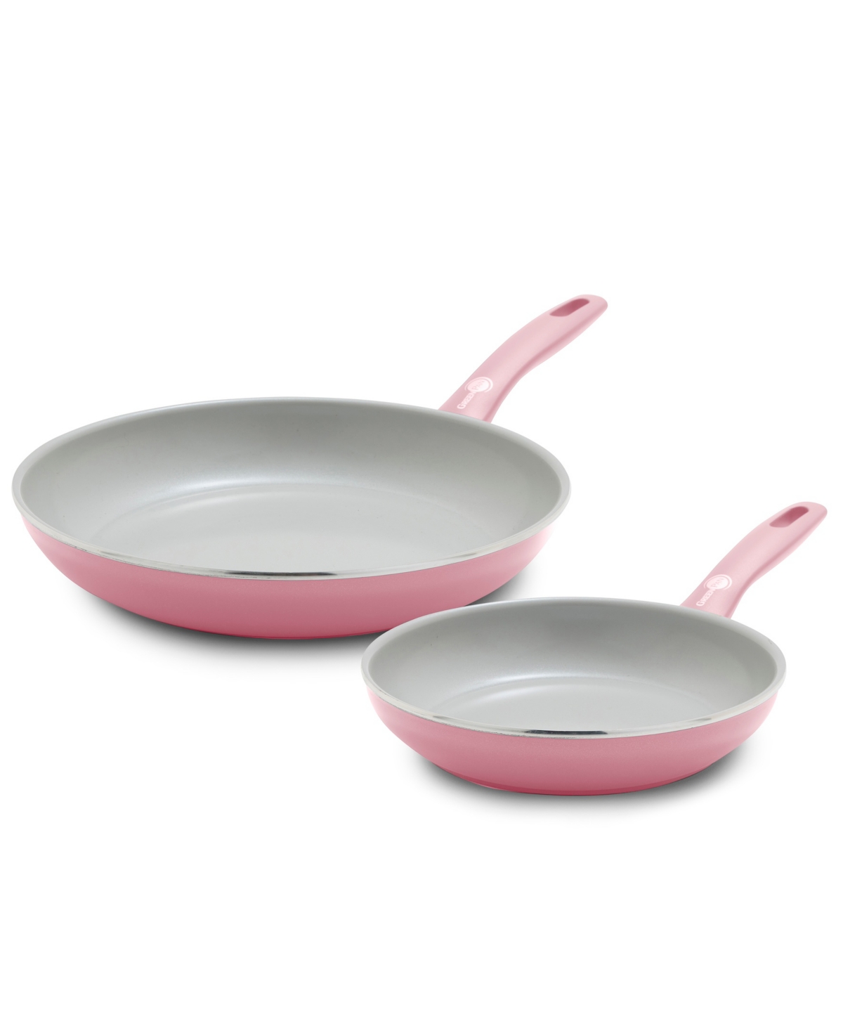 Click here for GreenPan Dover Aluminum 2-Piece Frypan Set - Pink prices