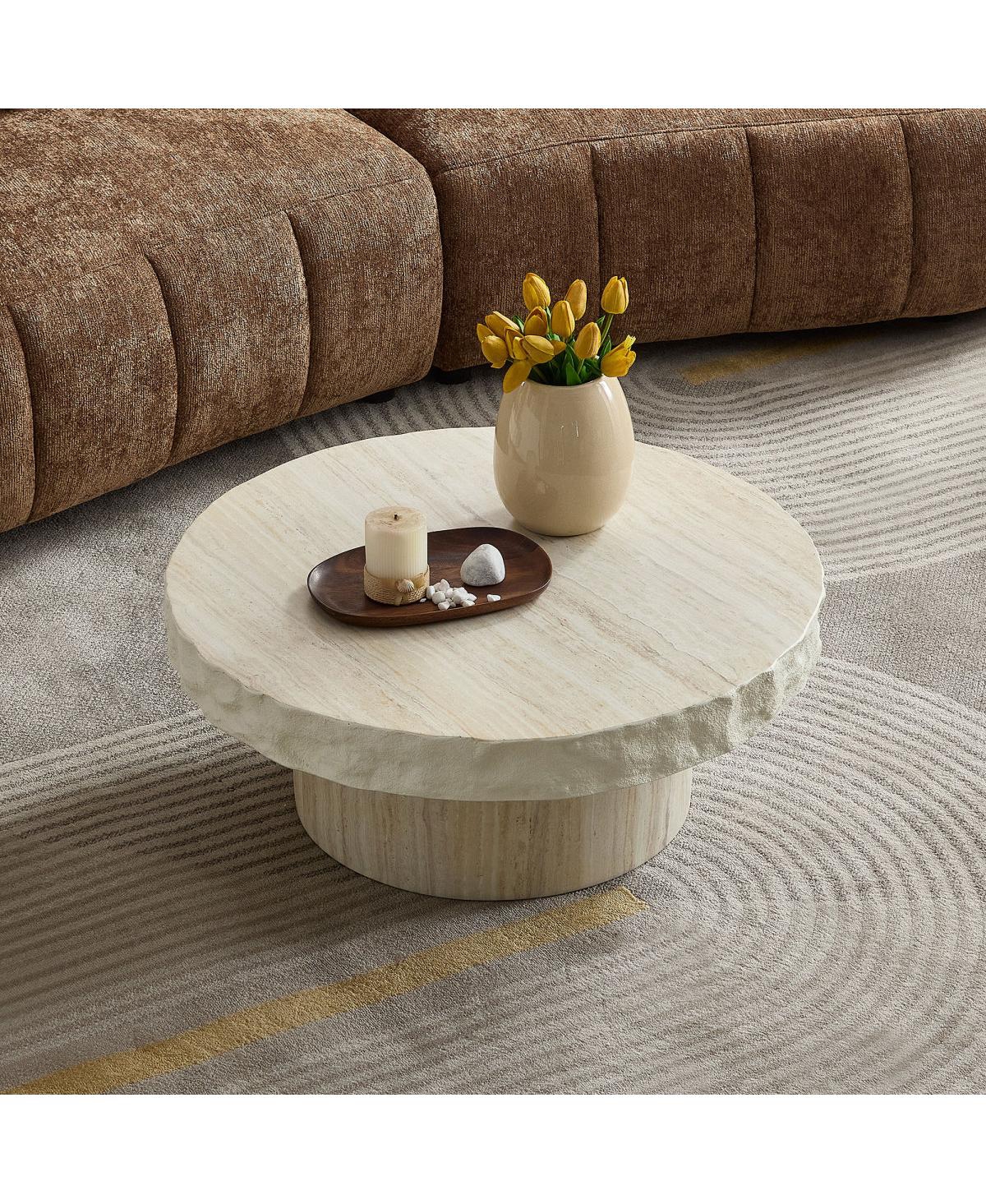 Click here for Streamdale Furniture Faux Mars Coffee Table - Beig... prices