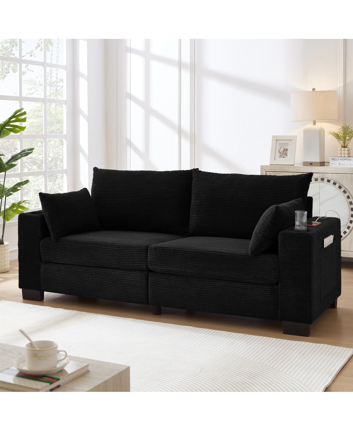 Click here for Streamdale Furniture 78 inch Corduroy Sofa with Us... prices
