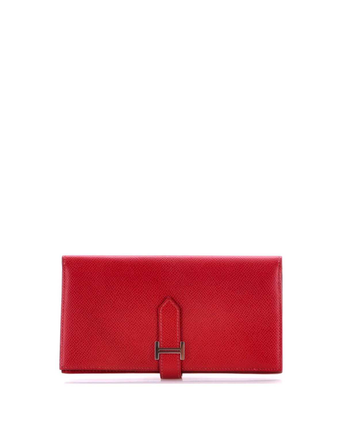 Click here for Pre-Owned HERMES Long Bearn Wallet Epsom - Red prices
