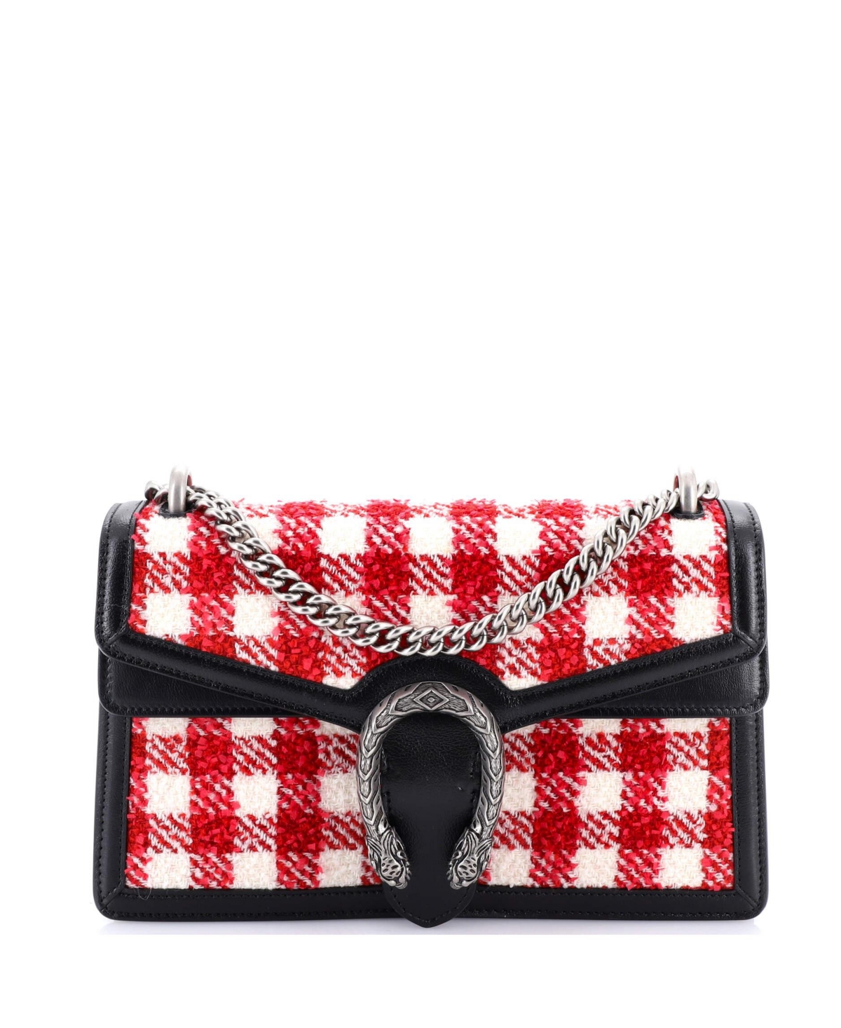 Click here for Pre-Owned Gucci Small Dionysus Bag Tweed - Red prices