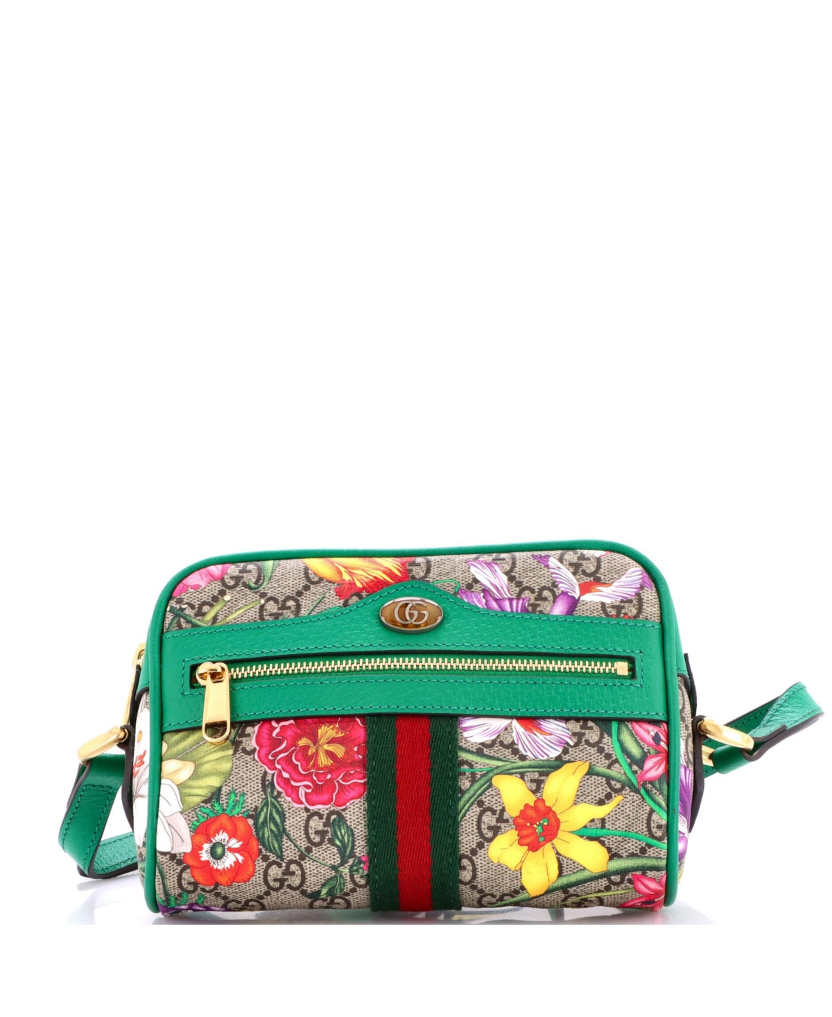 Click here for Pre-Owned Gucci Mini Ophidia Shoulder Bag Flora Gg... prices