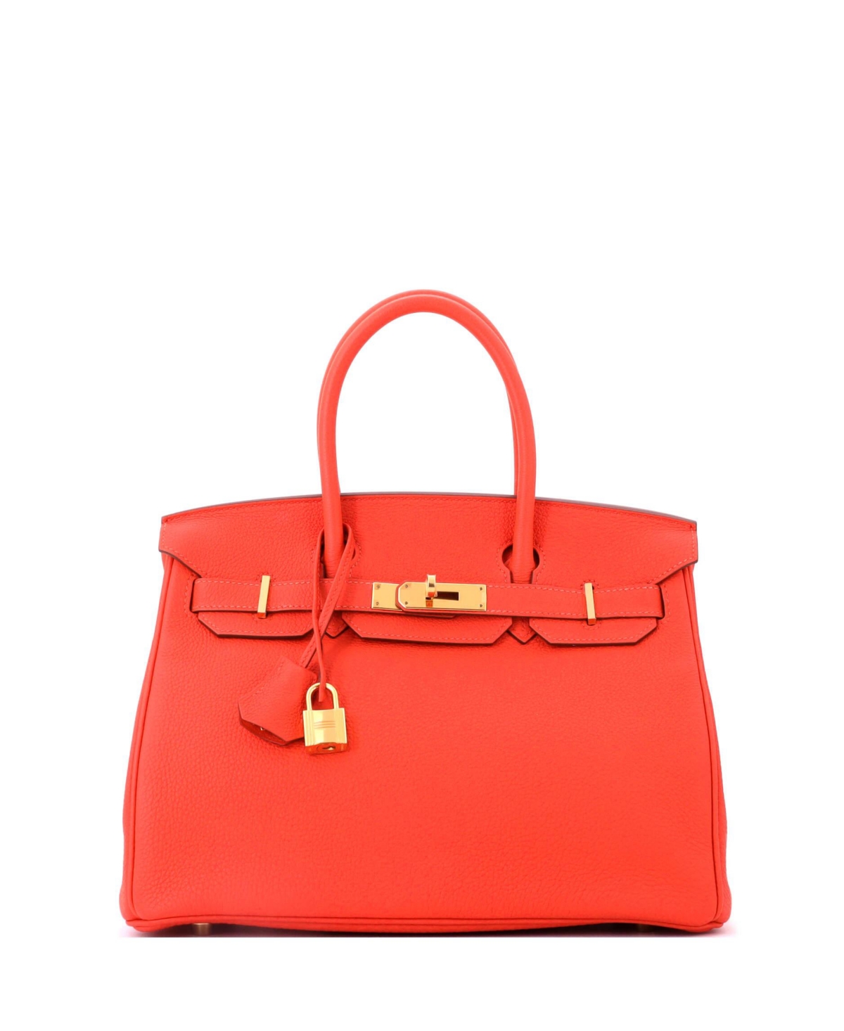 Click here for Pre-Owned HERMES Birkin 30 Handbag Orange Togo wit... prices