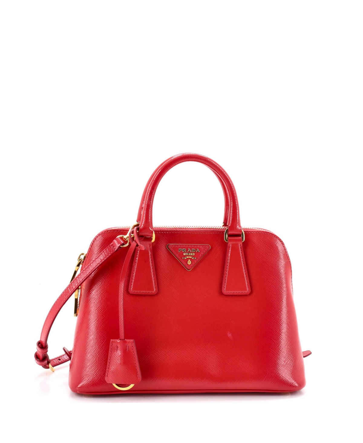 Click here for Pre-Owned Prada Small Promenade Bag Vernice Saffia... prices